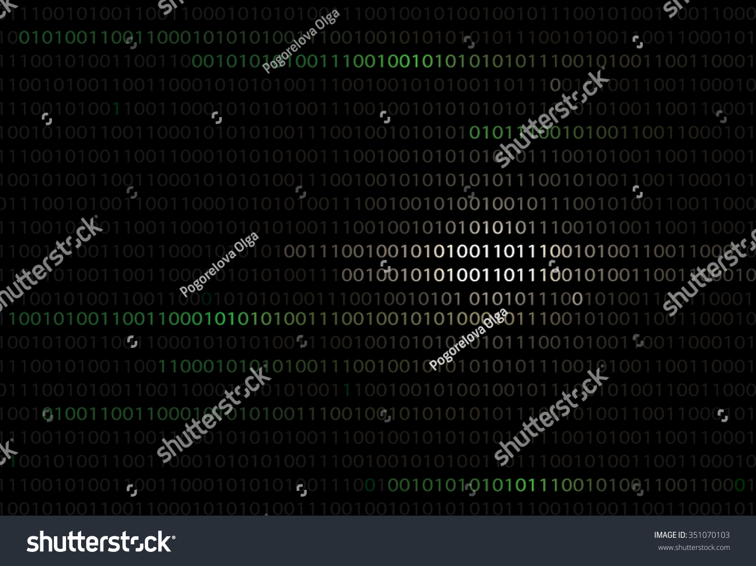 Abstract Technology Background Binary Computer Code Stock Vector