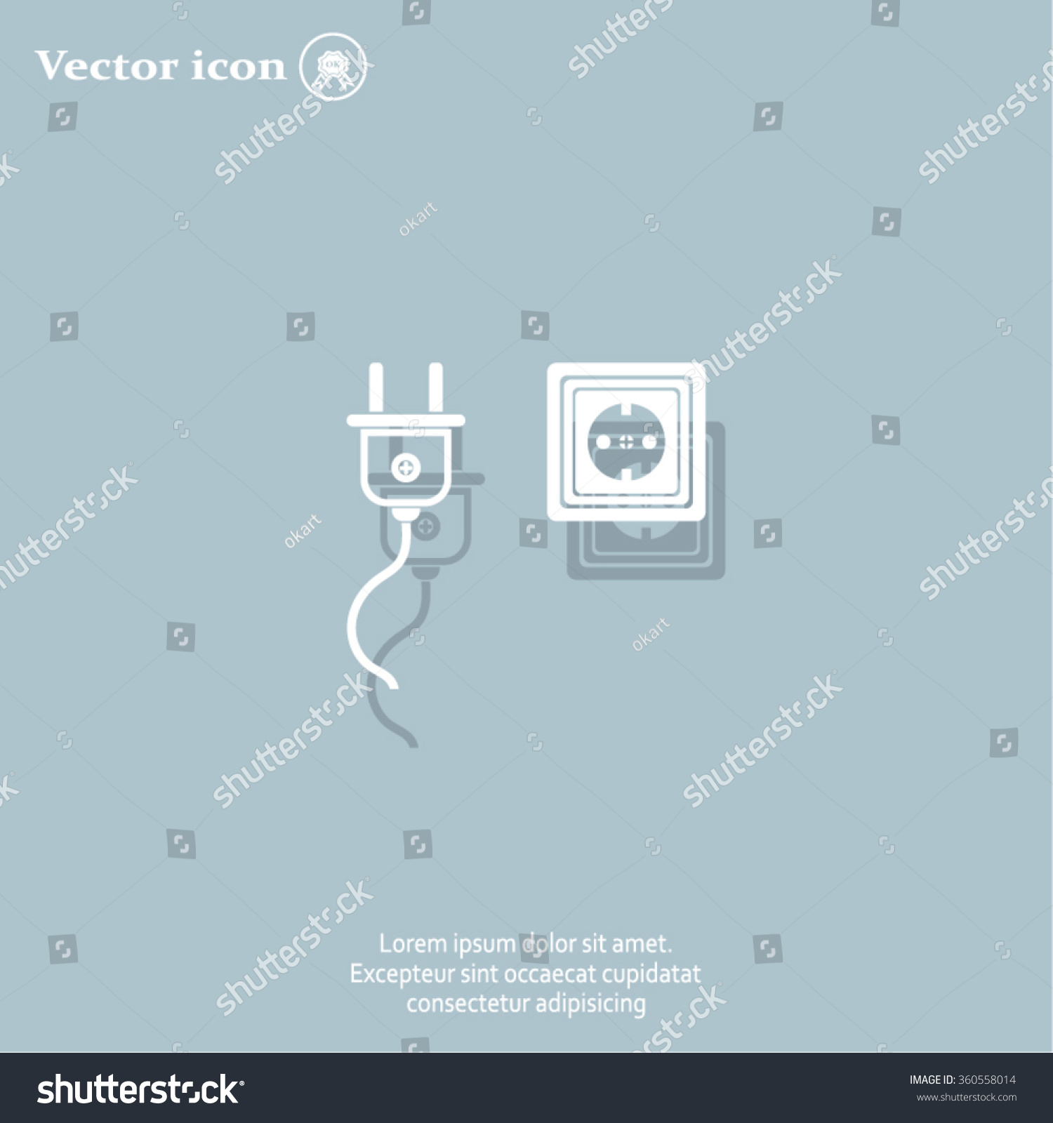 Plug Socket Icon Stock Vector (Royalty Free) 360558014 | Shutterstock