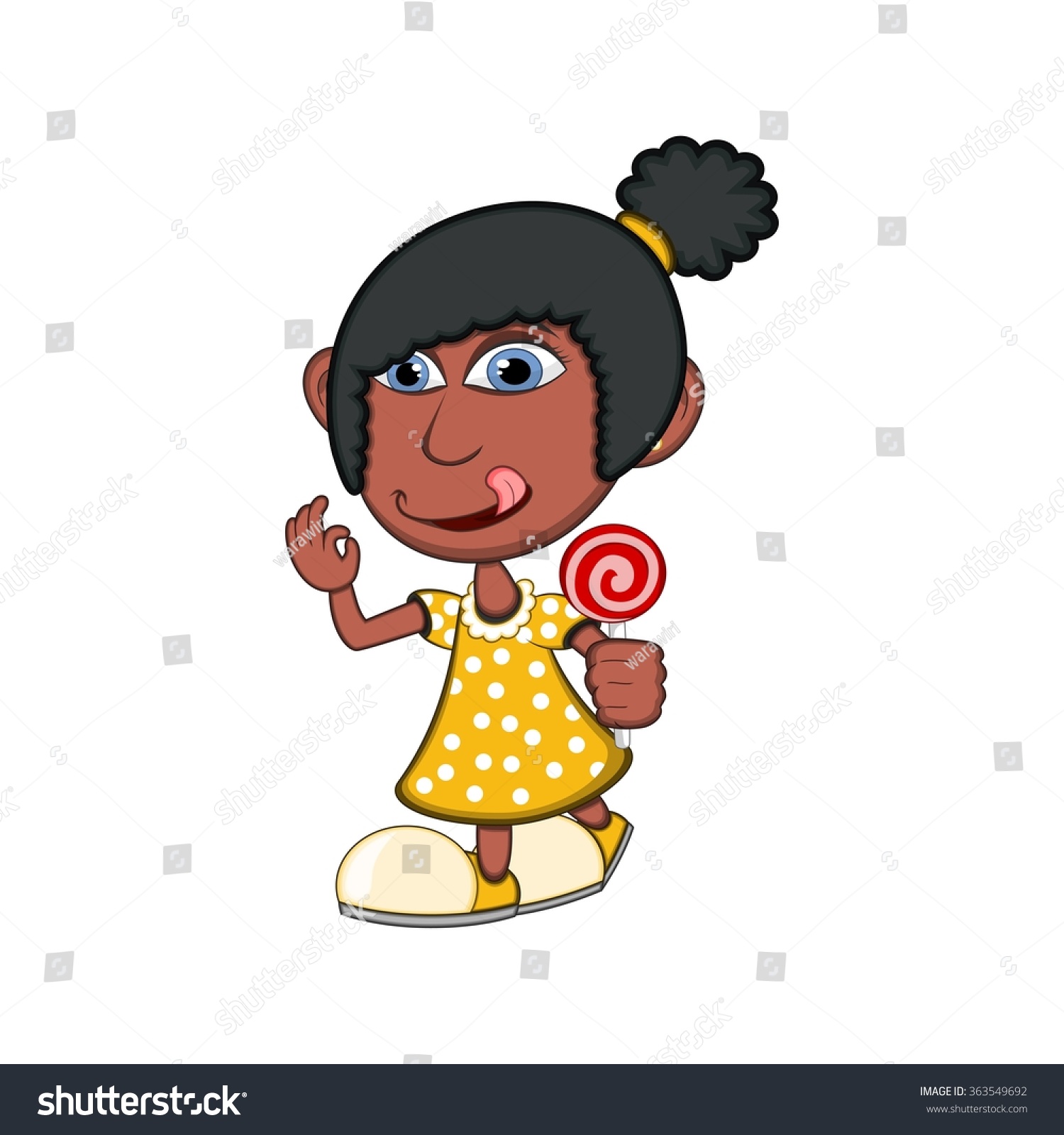 Little Girl Eating Candy Cartoon Vector Stock Vector (Royalty Free ... Little Girl Eating Candy Cartoon Vector Stock Vector (Royalty Free ...