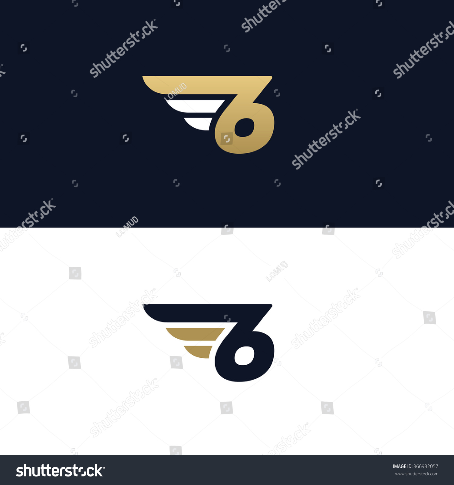Number Six Logo Template Wings Design Stock Vector (Royalty Free ... Number Six Logo Template Wings Design Stock Vector (Royalty Free ...