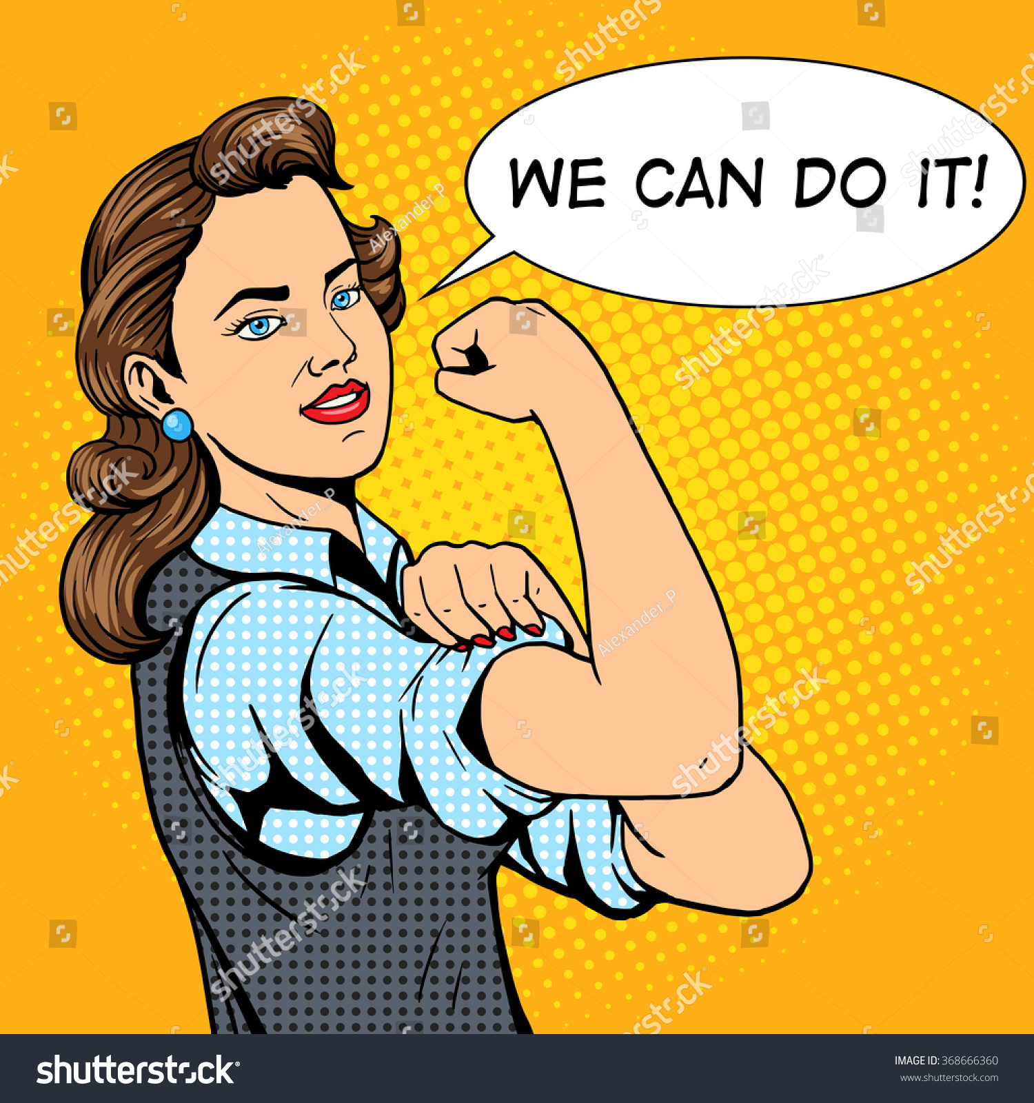 Business Woman Hand Gesture Pop Art Stock Vector Royalty Free 368666360 Shutterstock