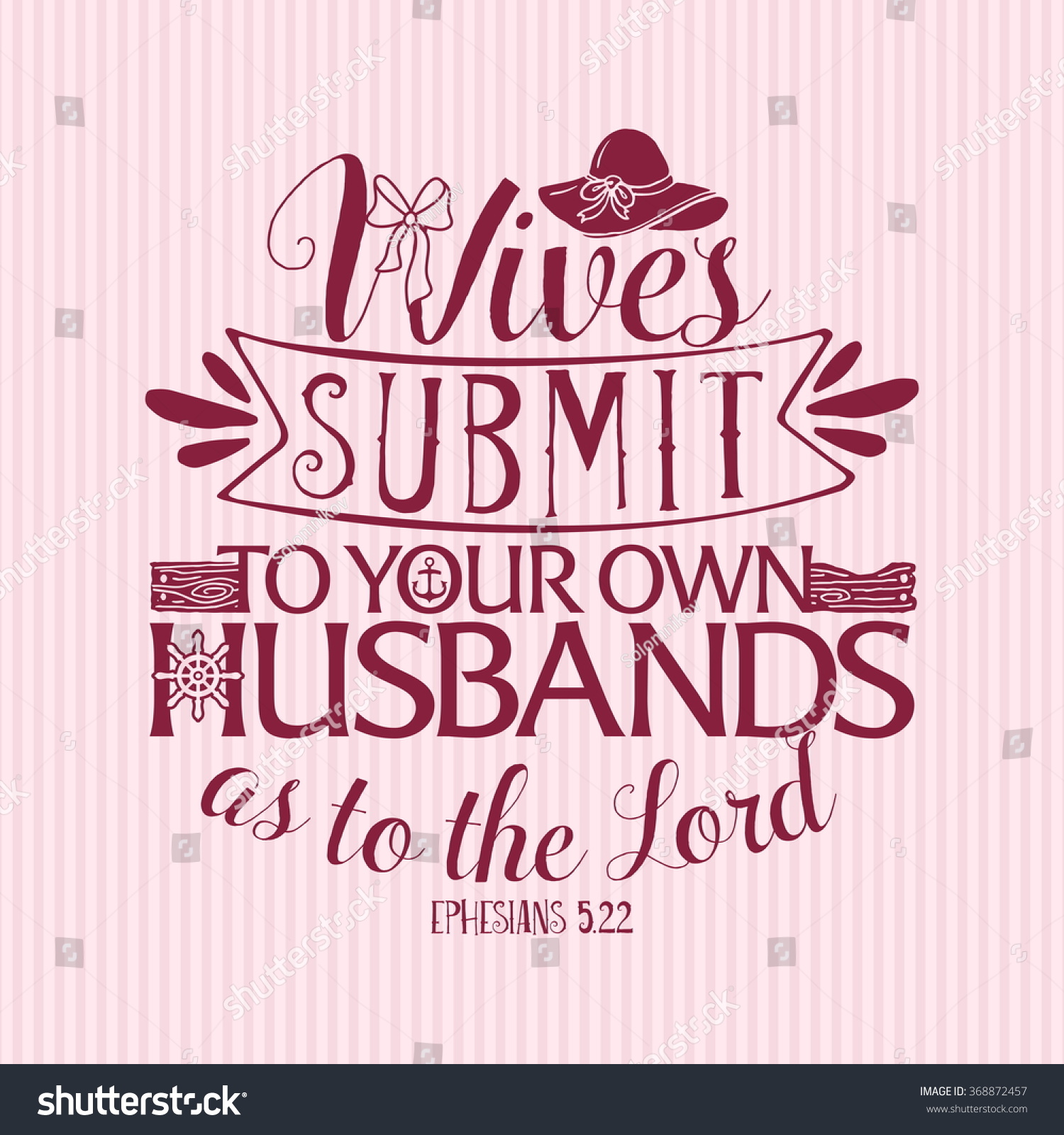 Vektor Stok Bible Lettering Wives Submit Your Husbands (Tanpa Royalti ... Vektor Stok Bible Lettering Wives Submit Your Husbands (Tanpa Royalti ...