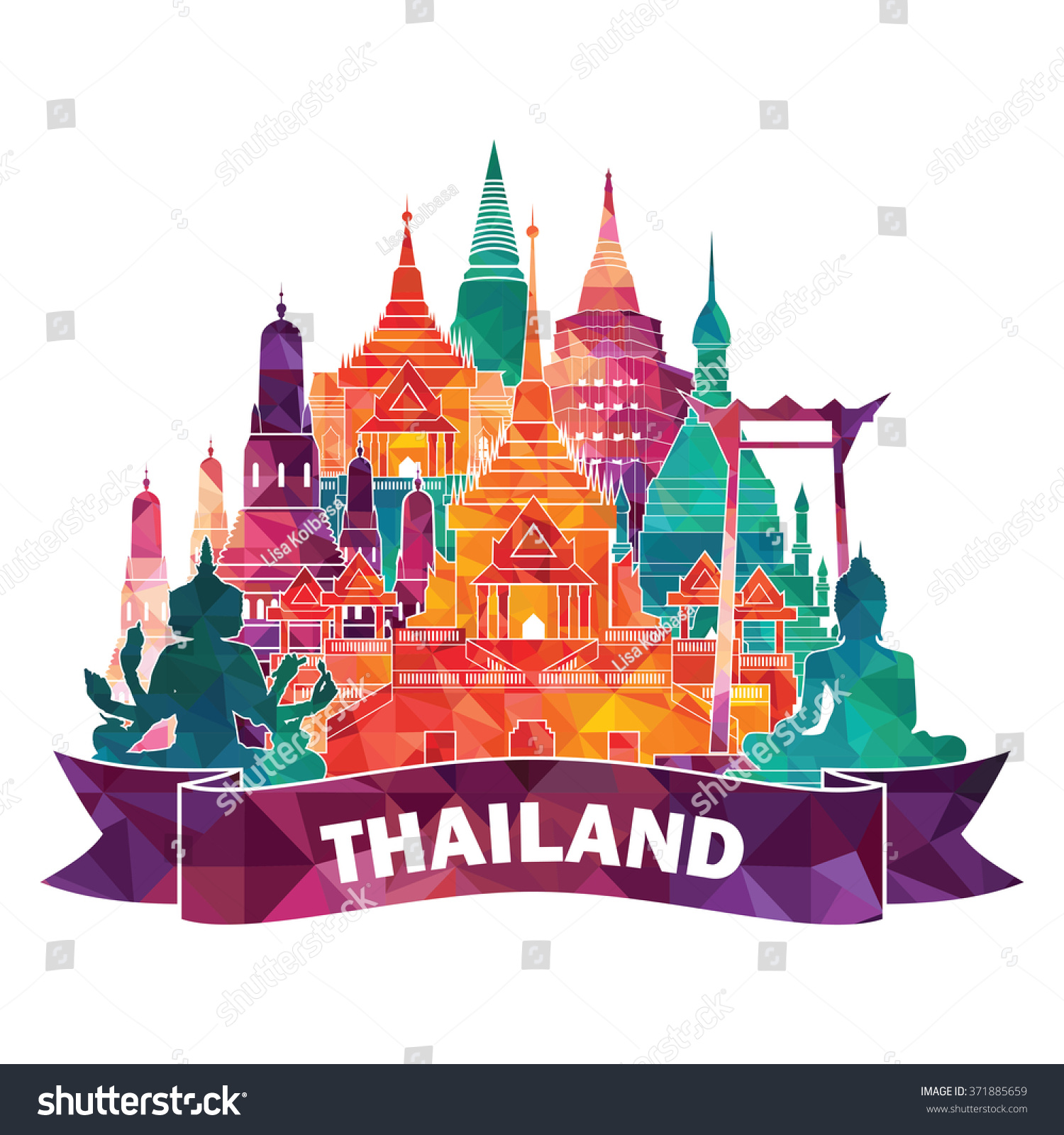 Thailand Detailed Skyline Vector Illustration Stock Vector (Royalty ... Thailand Detailed Skyline Vector Illustration Stock Vector (Royalty ...
