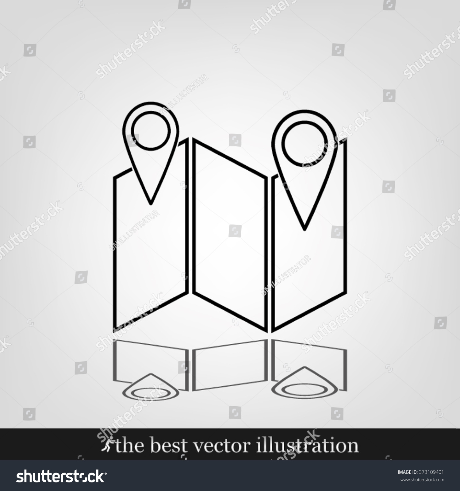 Pointer Map Stock Vector (Royalty Free) 373109401 | Shutterstock