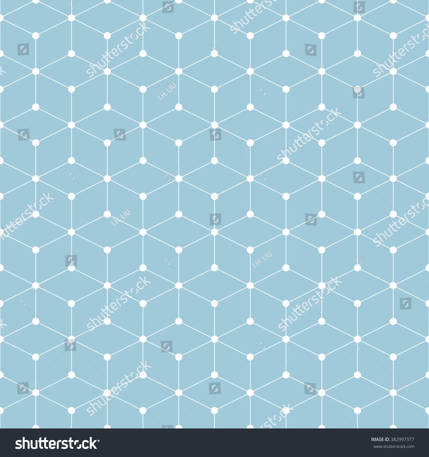 Hexagonal Grid Designvector Seamless Pattern Stock Vector (Royalty Free ...