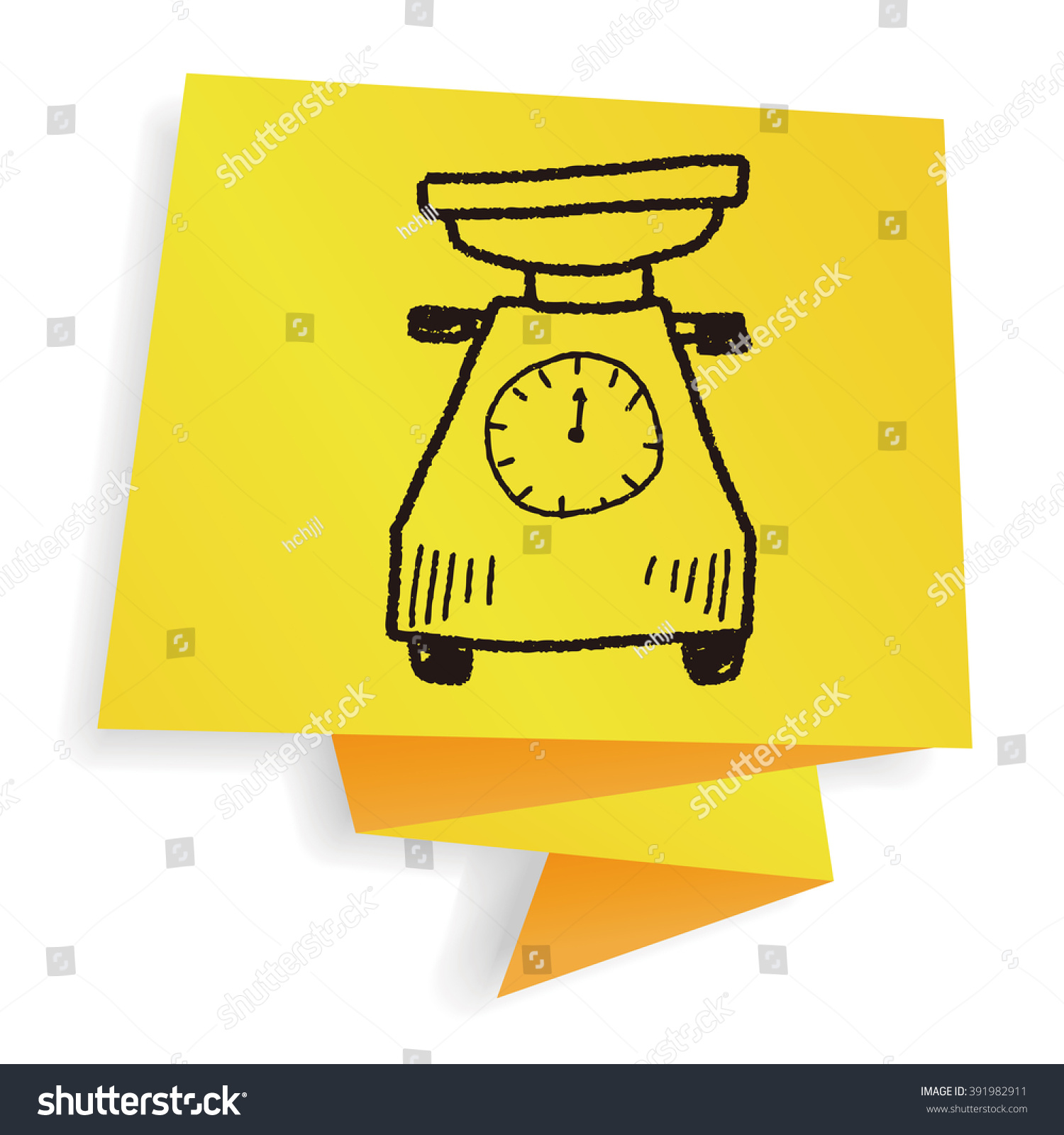 Scale Doodle Stock Vector (Royalty Free) 391982911 | Shutterstock