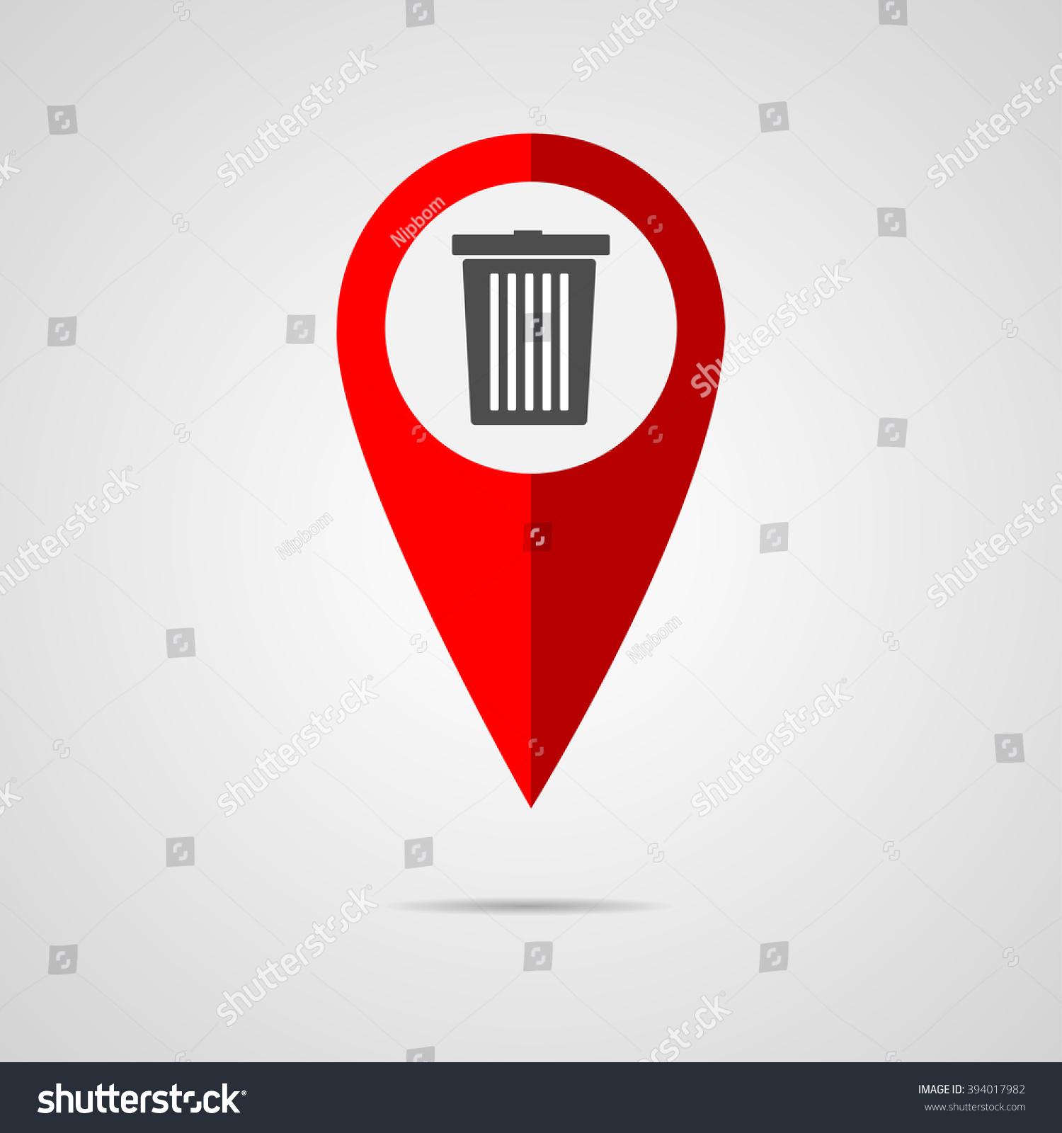Pointer Bin Maps Vector Stock Vector (Royalty Free) 394017982 ...