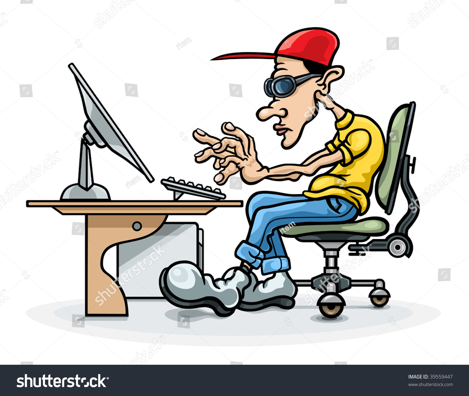 Programmer Computer Stock Vector (Royalty Free) 39559447 | Shutterstock