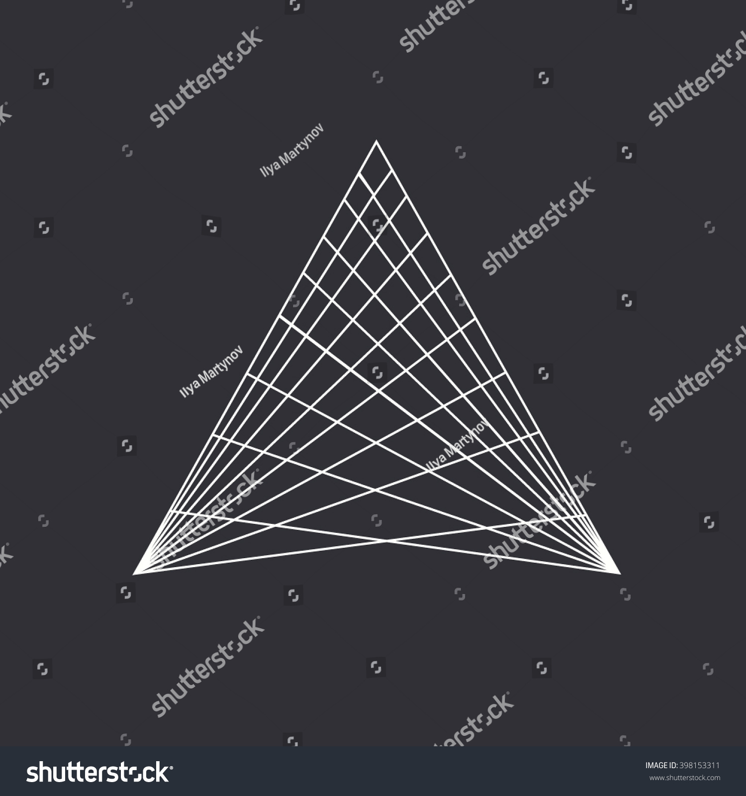 Graphic Triangles Sacred Geometry Symbols Elements Stock Vector