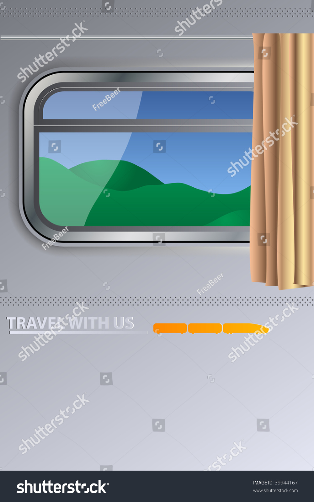 Train Window Stock Vector (Royalty Free) 39944167 | Shutterstock