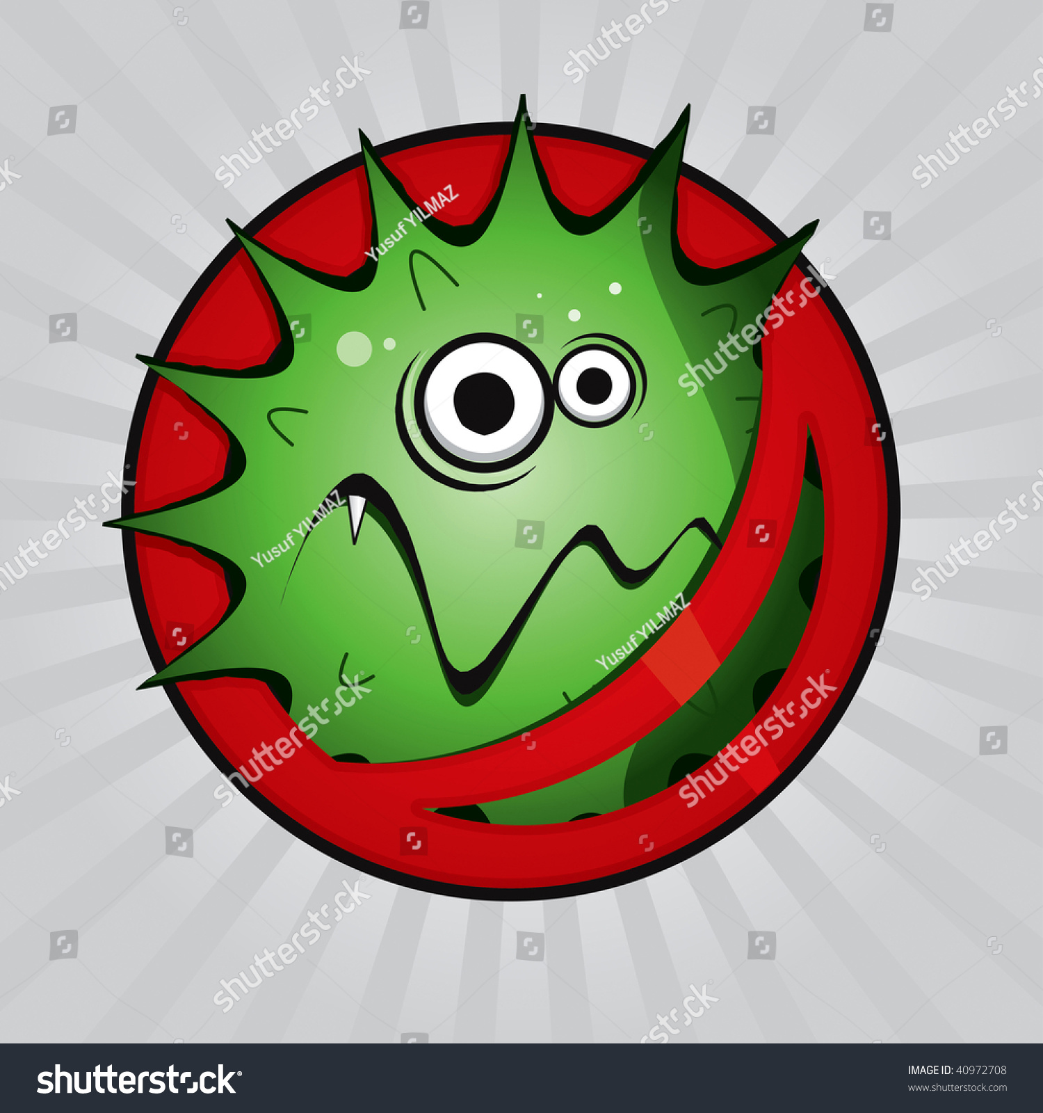 Virus 1 Vector Drawing Stock Vector (Royalty Free) 40972708 | Shutterstock