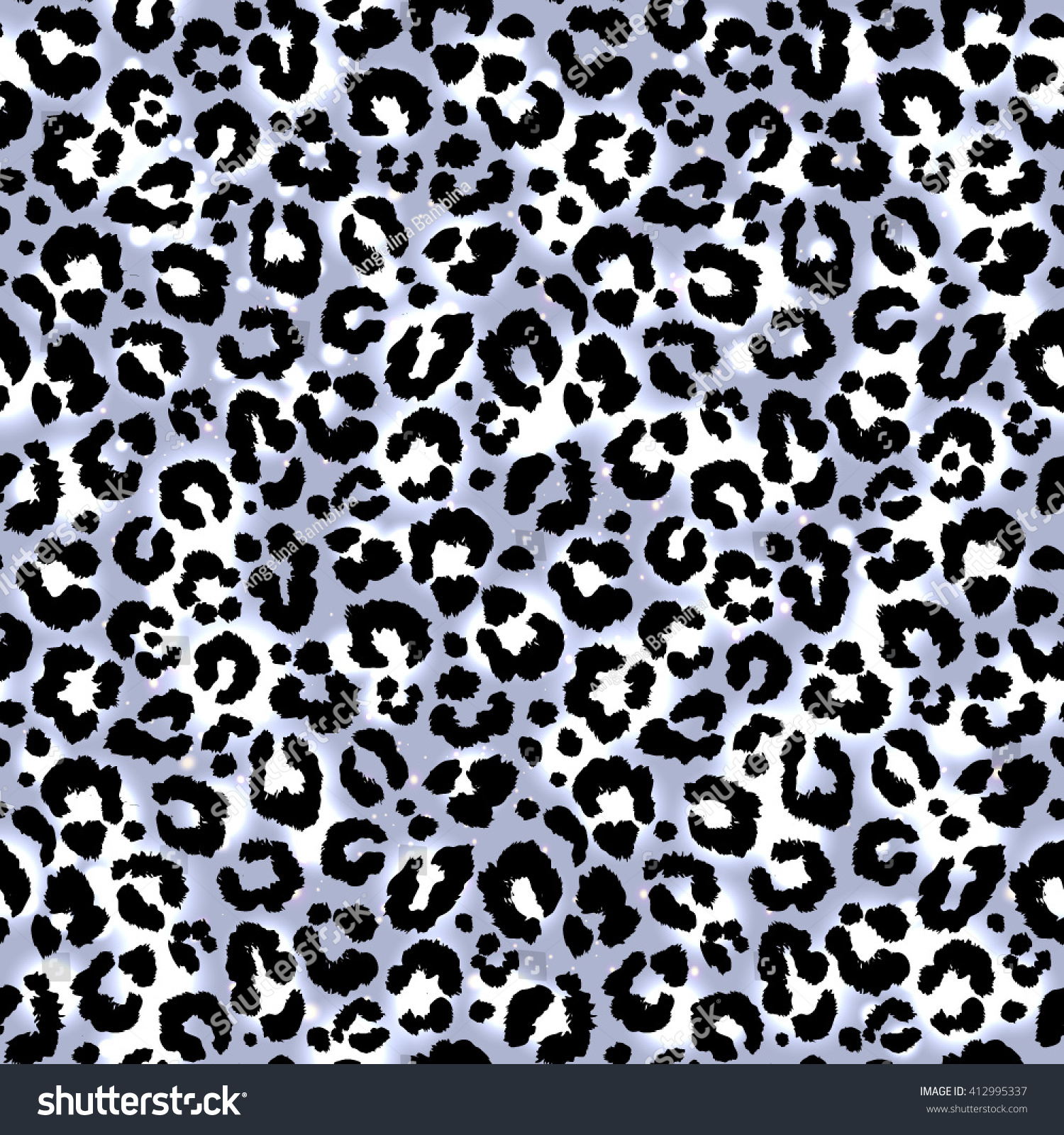 Seamless Leopard Pattern Vector Stock Vector (Royalty Free) 412995337 ...