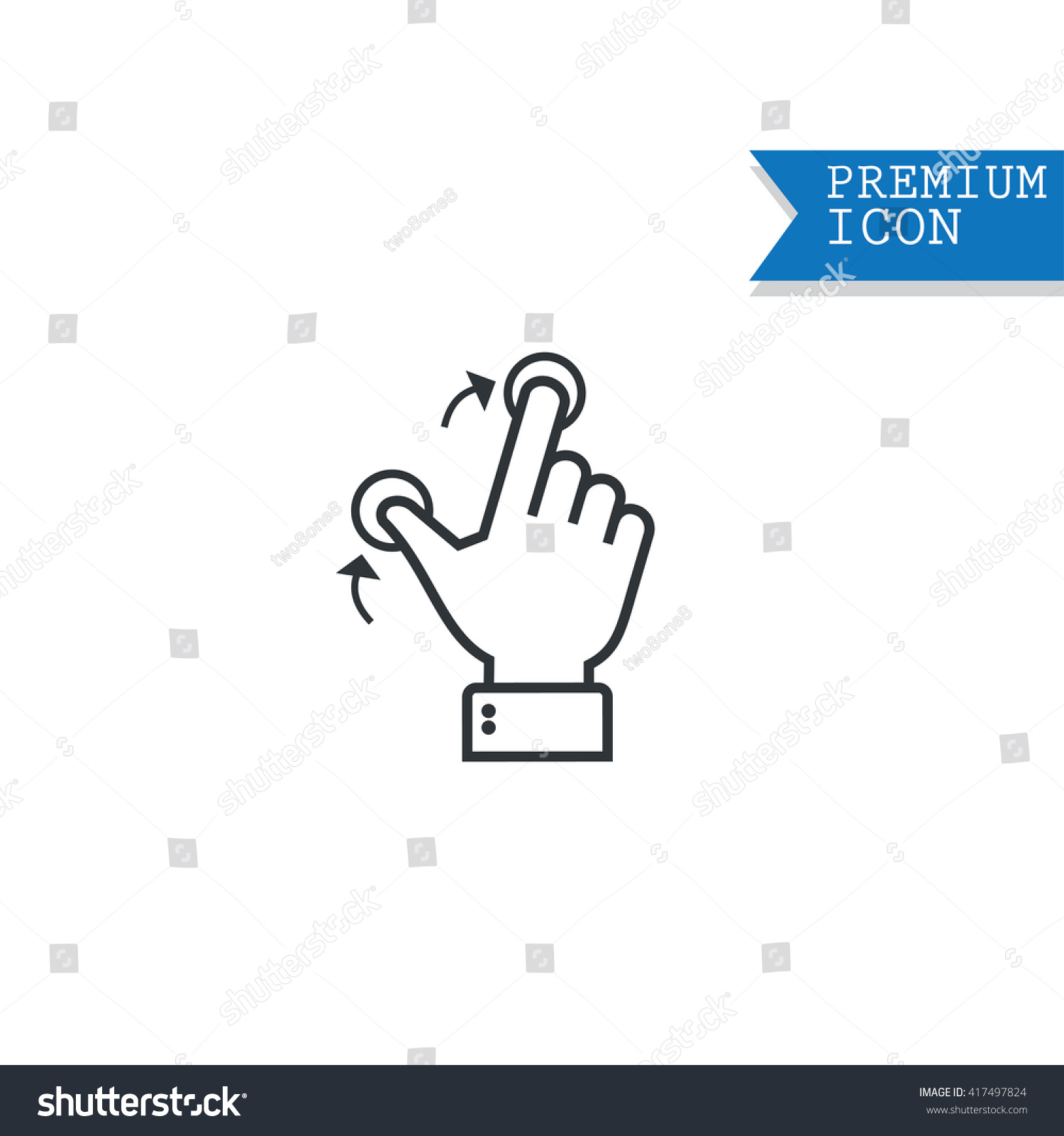 Touch Screen Hand Gestures Icons Stock Vector (Royalty Free) 417497824 ... Touch Screen Hand Gestures Icons Stock Vector (Royalty Free) 417497824 ...