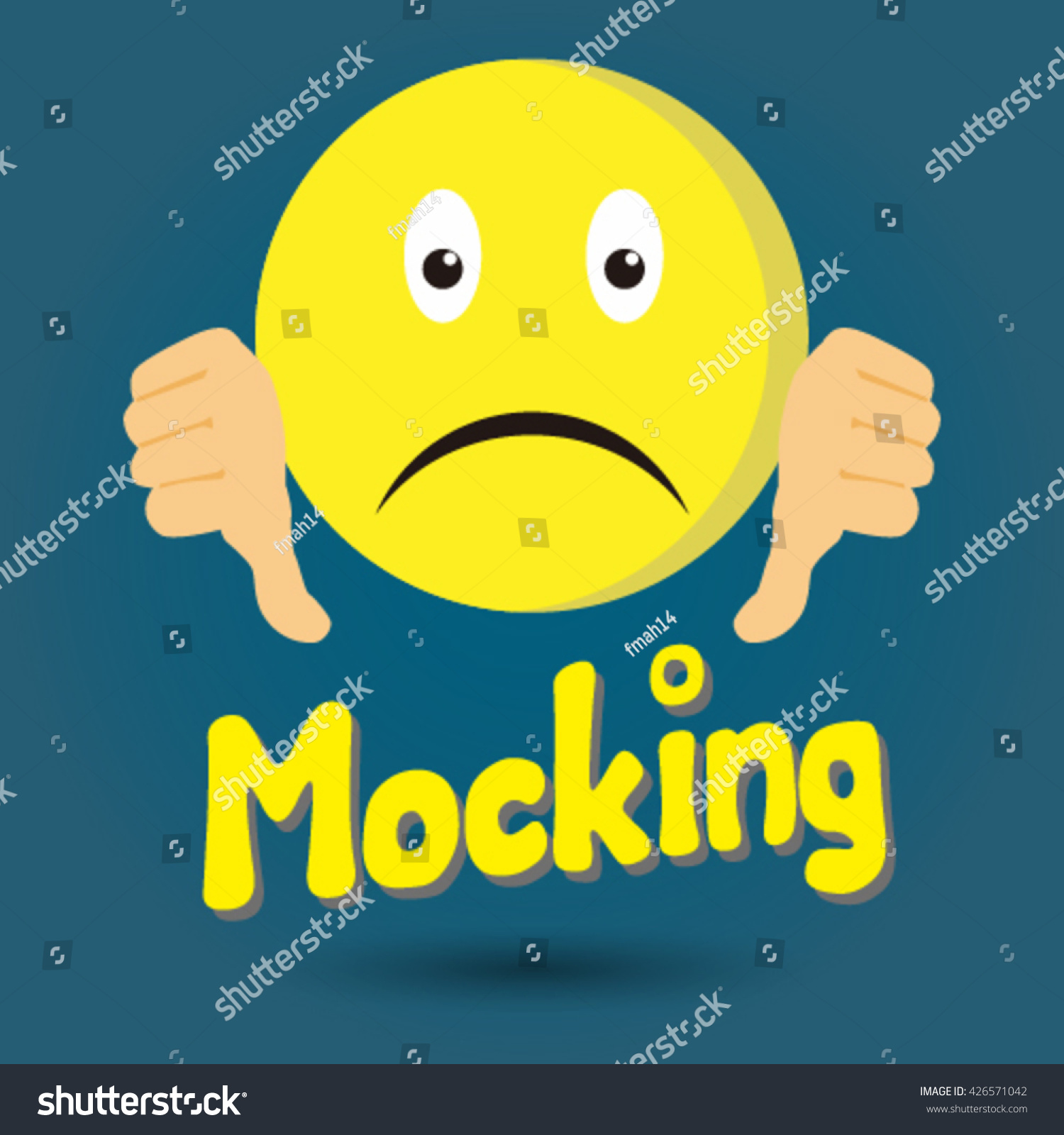Mocking Emoticon Isolated Vector Illustration Stock Vector (Royalty ...