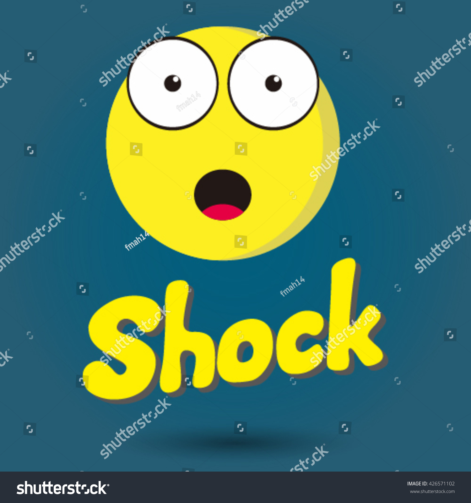 Shock Emoticon Isolated Vector Illustration 库存矢量图（免版税）426571102 ...
