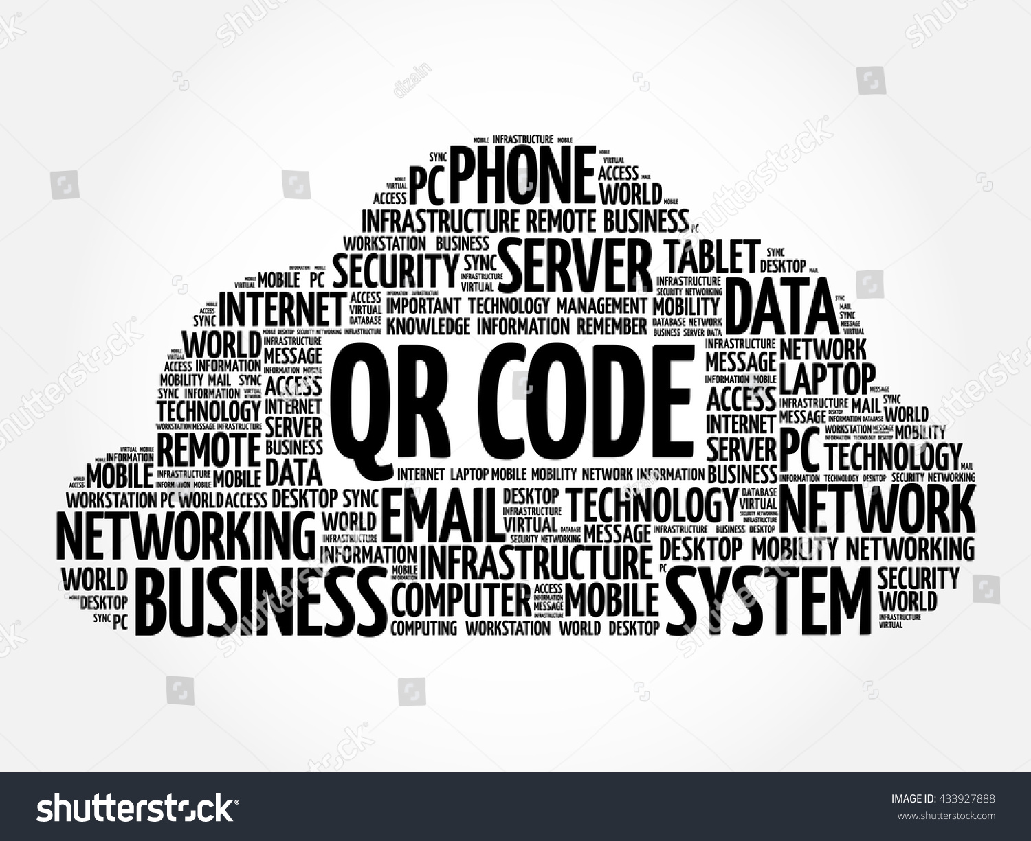 Qr Code Word Cloud Concept Stock Vector (Royalty Free) 433927888 ... Qr Code Word Cloud Concept Stock Vector (Royalty Free) 433927888 ...