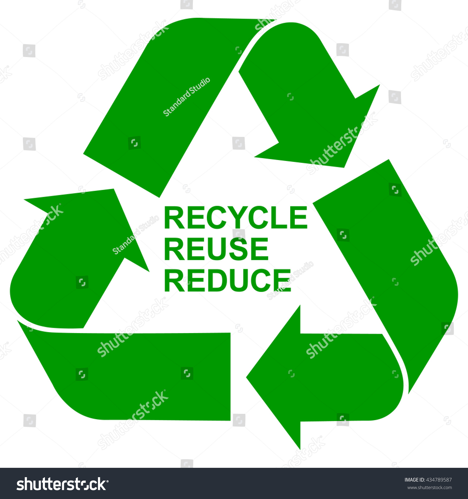 Recycle Reuse Reduce Green Symbol Isolated Stock Vector (Royalty Free ... Recycle Reuse Reduce Green Symbol Isolated Stock Vector (Royalty Free ...