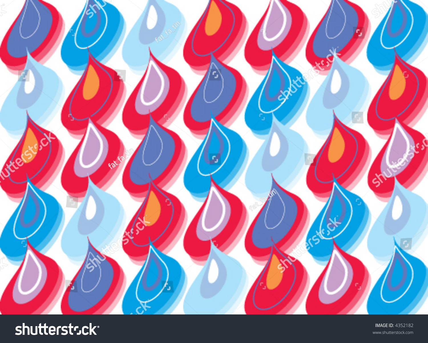 Fire Drops Vector Illustrated Background Pattern Stock Vector (Royalty ...