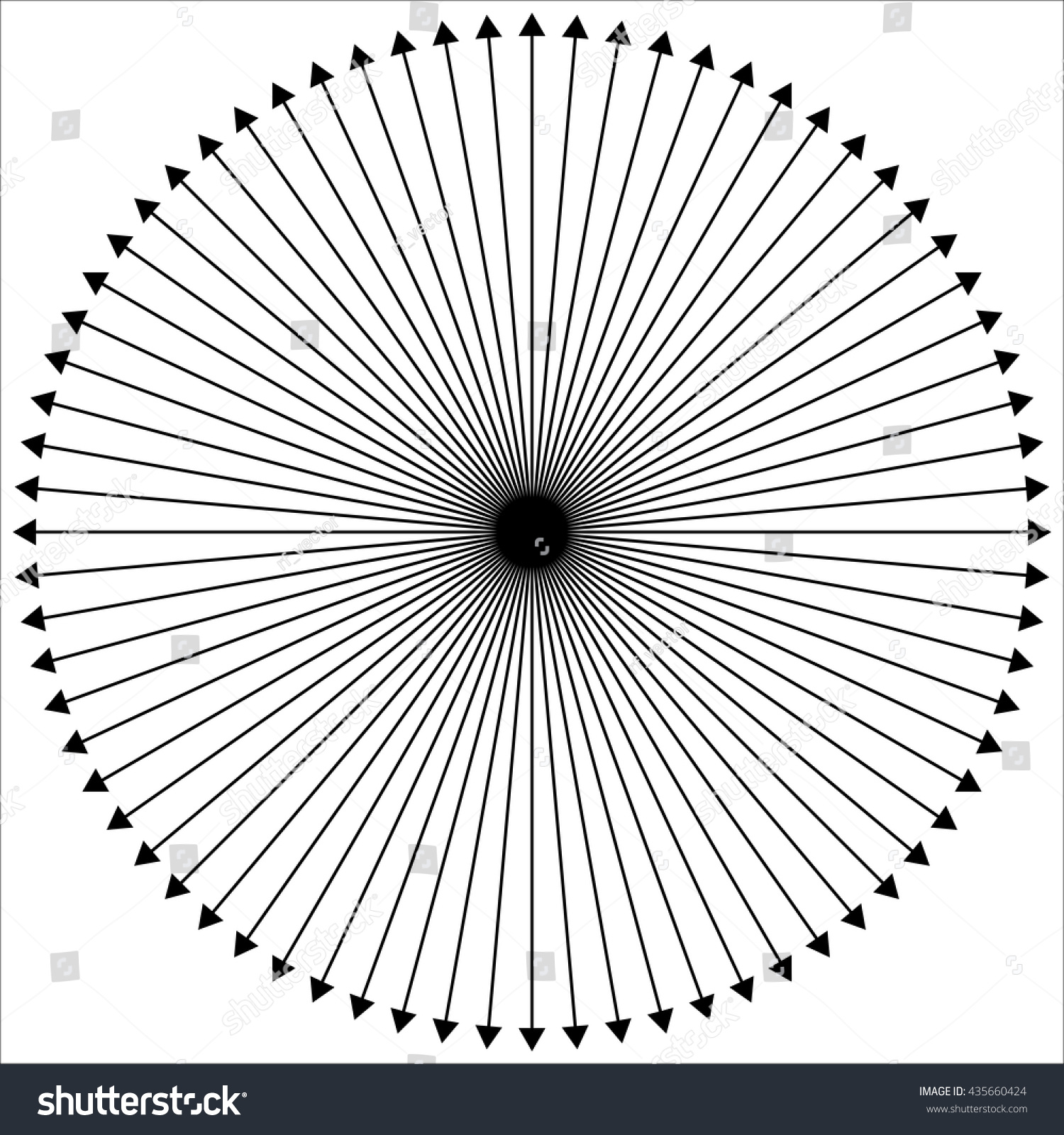 Radial Radiating Lines Outwards Center Point Stock Vector (Royalty Free ... Radial Radiating Lines Outwards Center Point Stock Vector (Royalty Free ...