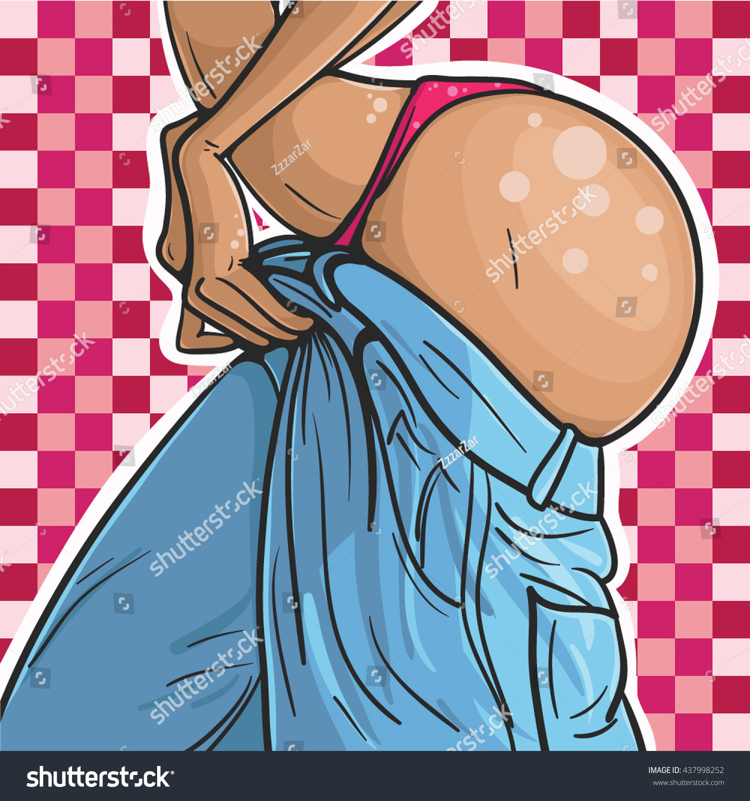 Booty Jeans Stock Vector Royalty Free 437998252 Shutterstock
