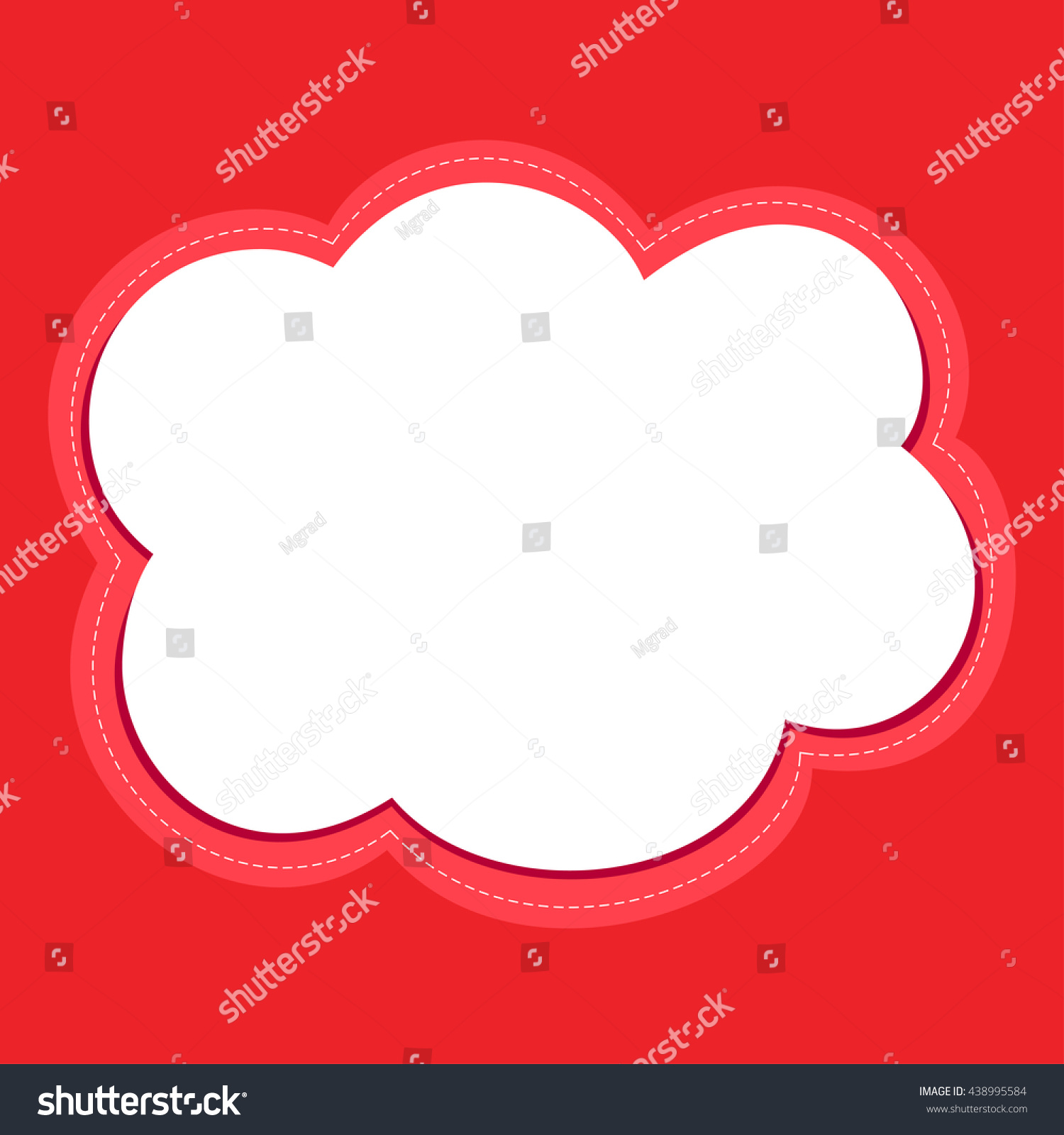 Cloud Frame Vector Stock Vector (Royalty Free) 438995584 | Shutterstock