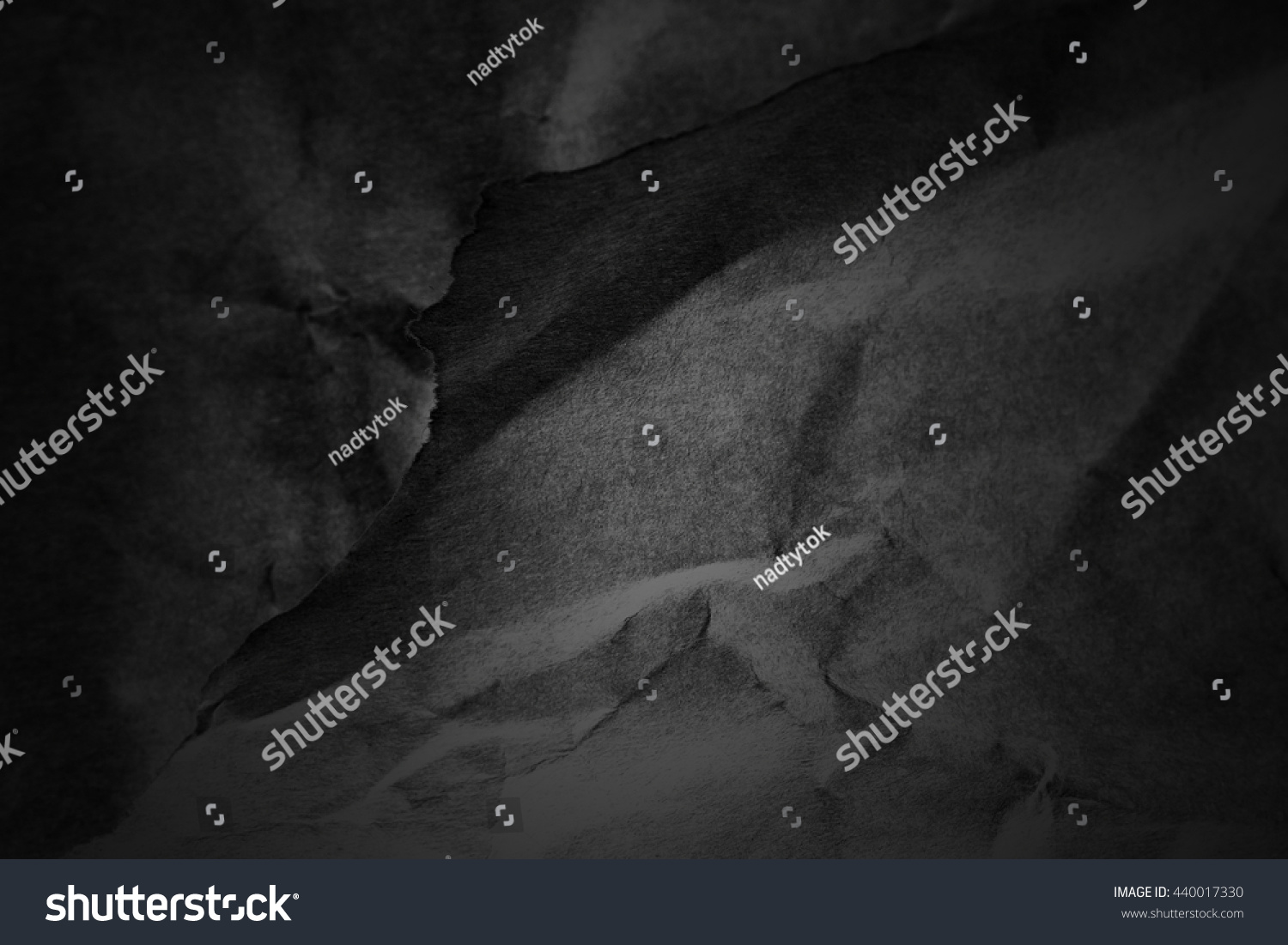 Dark Black Paper Light Texture Background Stock Photo 440017330