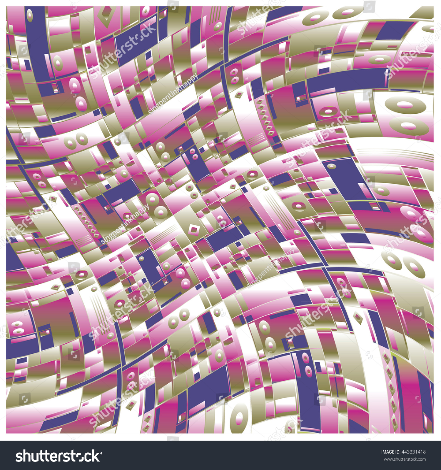 Vector Random Blocks Shape Pattern Background Stock Vector (Royalty ...