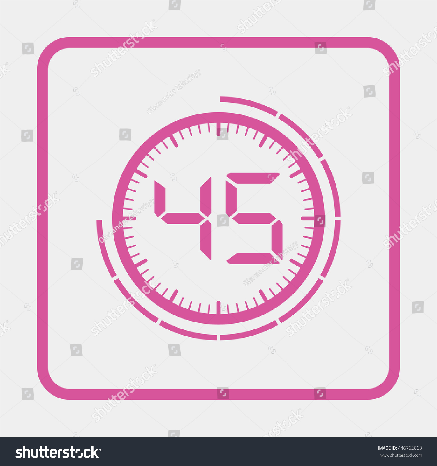 45 Second Timer Stock Vector (Royalty Free) 446762863 | Shutterstock