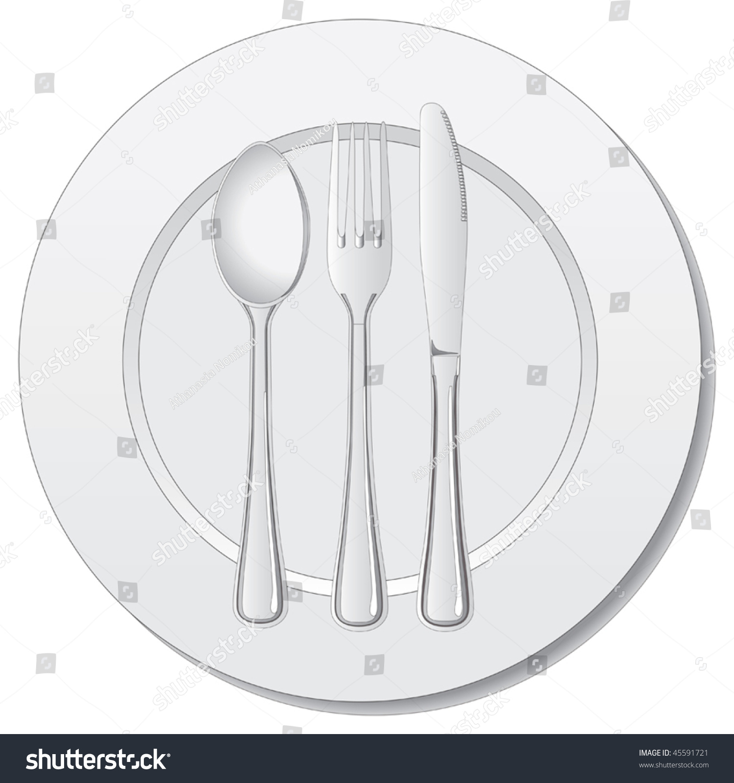 Silverware Vector Stock Vector (Royalty Free) 45591721 | Shutterstock