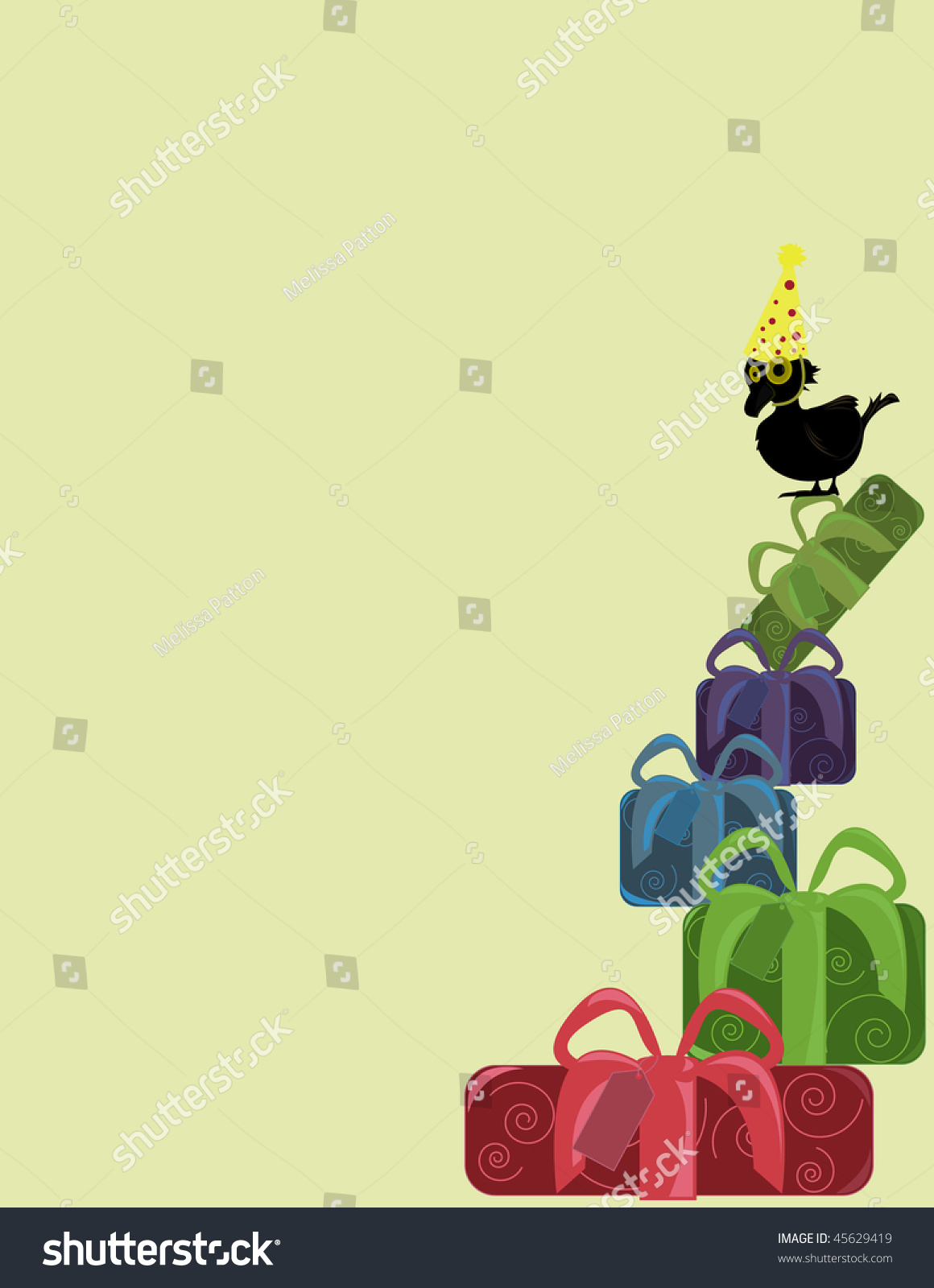 Bird Present Stack Vector Version Stock Vector (Royalty Free) 45629419 ...