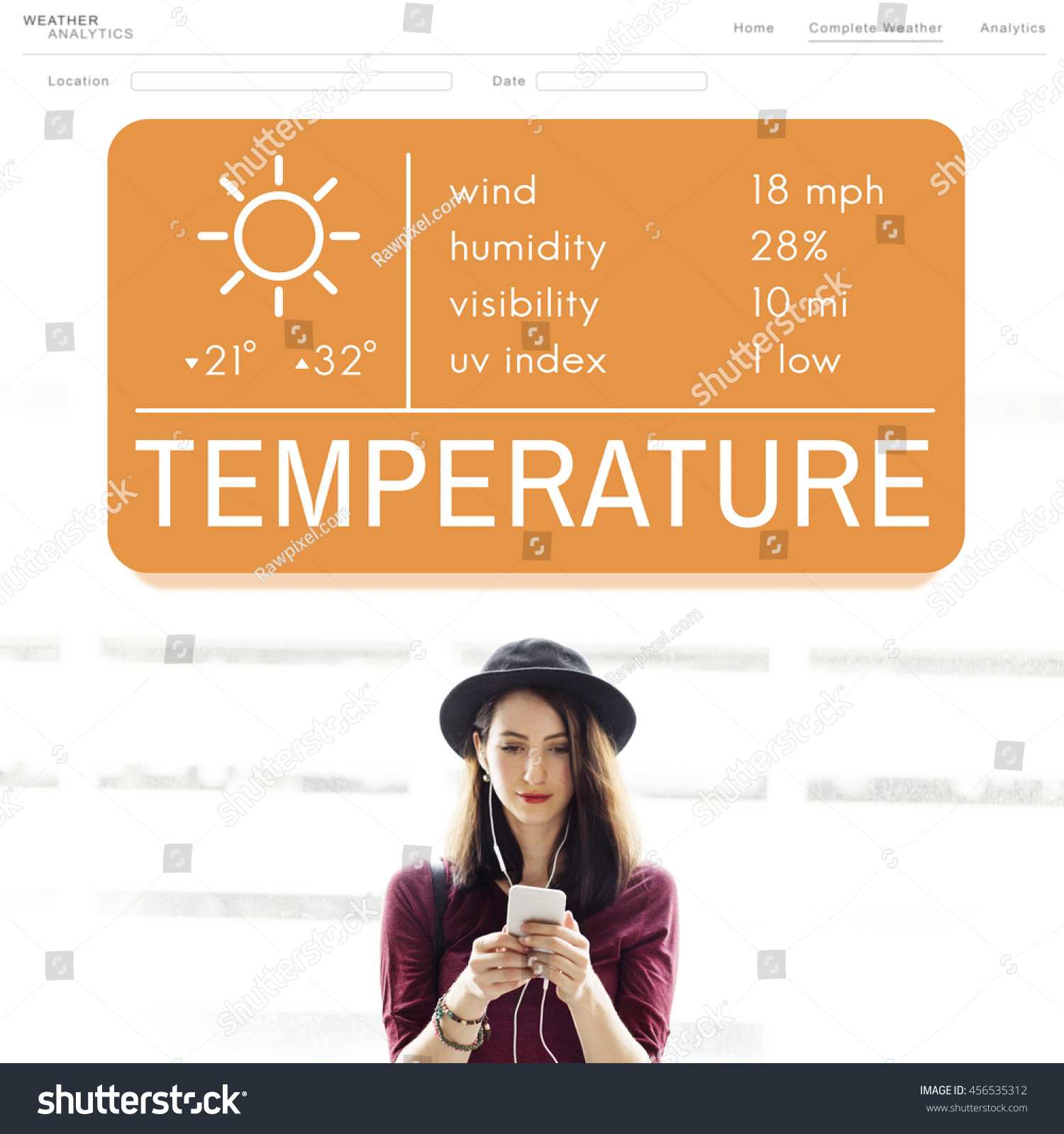 Temperature Heat Hot Weather Climate Concept Stock Photo 456535312 ... Temperature Heat Hot Weather Climate Concept Stock Photo 456535312 ...