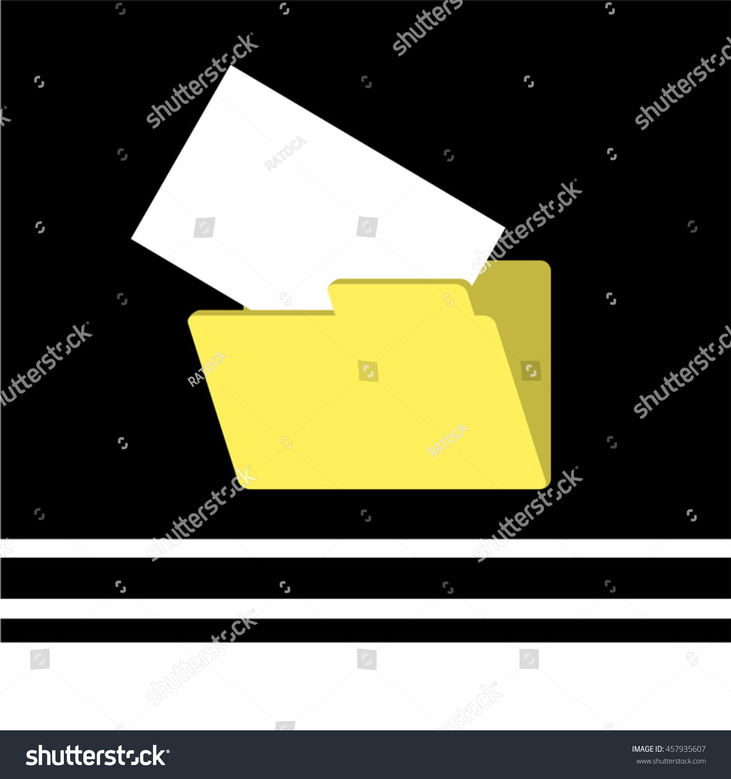 Creative Folder Icon Stock Vector (Royalty Free) 457935607 | Shutterstock