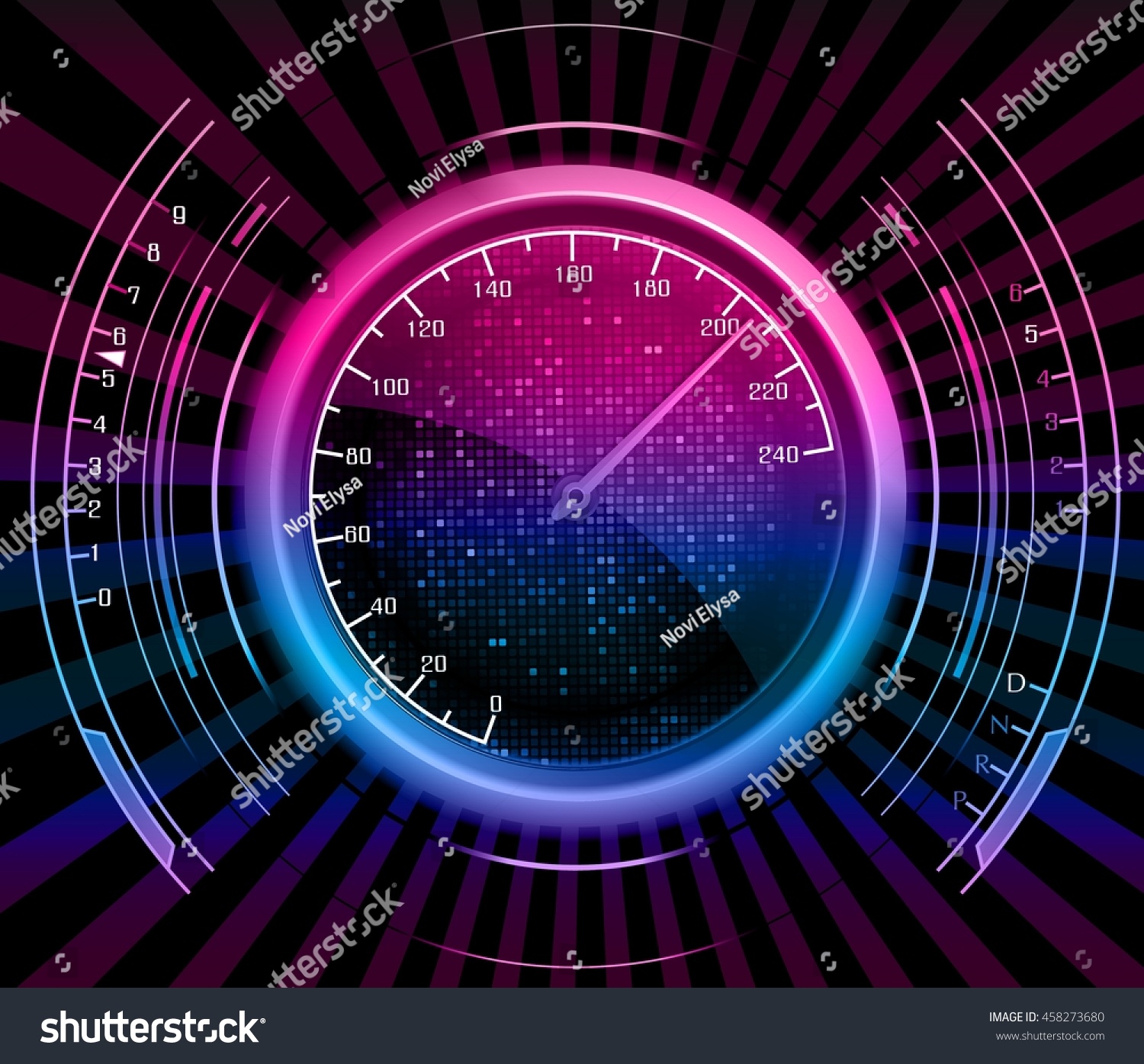 Speedometer Vector Stock Vector (Royalty Free) 458273680 | Shutterstock