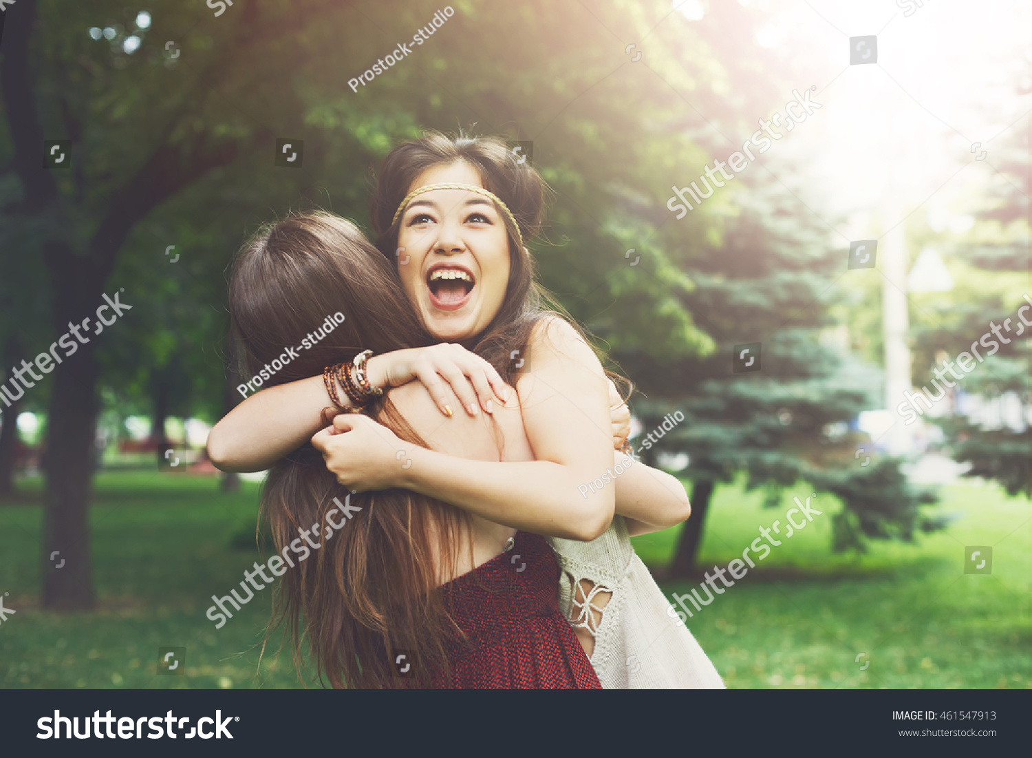 Two Happy Young Girls Hug Each Stock Photo 461547913 | Shutterstock Two Happy Young Girls Hug Each Stock Photo 461547913 | Shutterstock