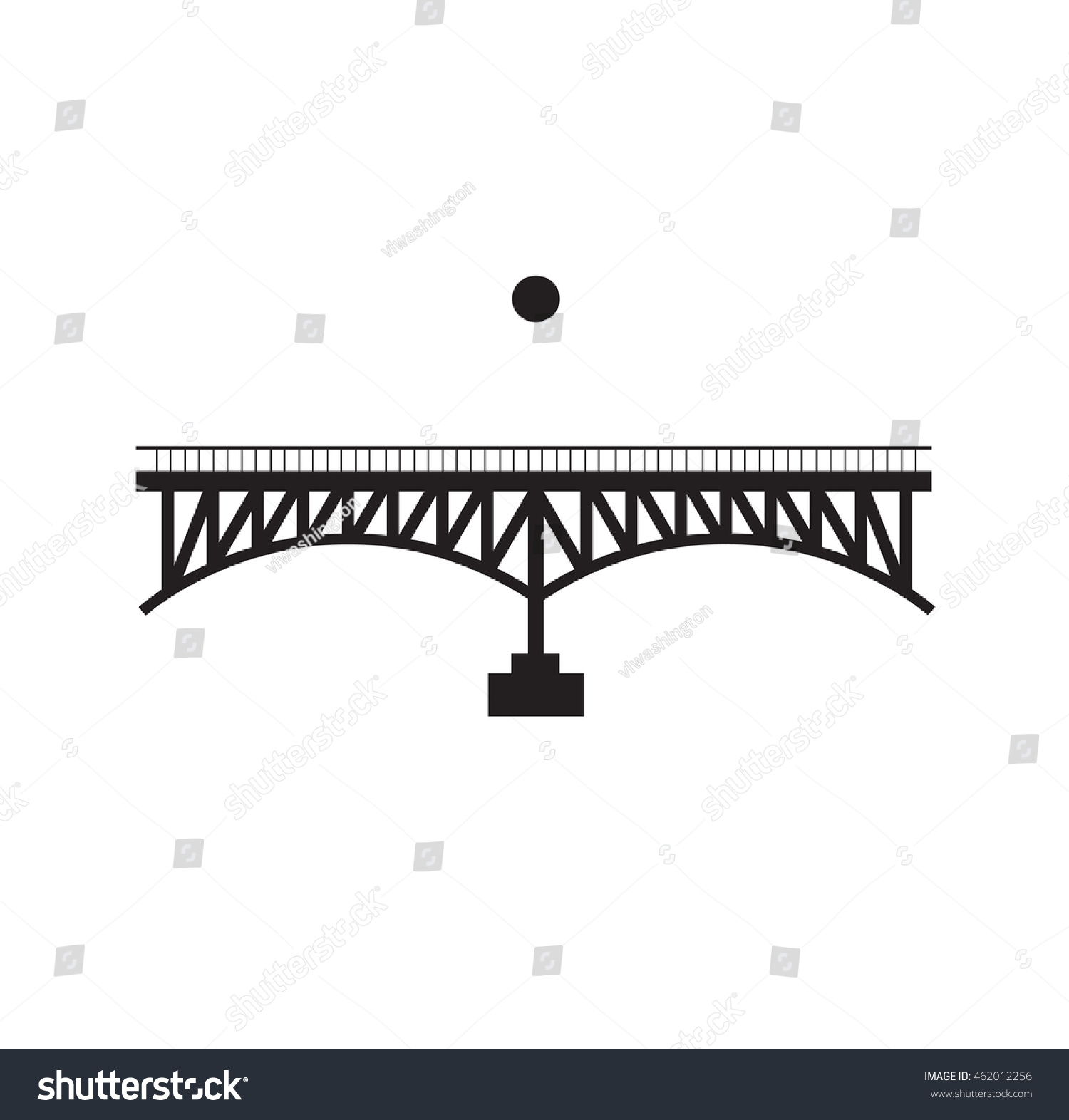 Train Bridge Vector Stock Vector (Royalty Free) 462012256 | Shutterstock