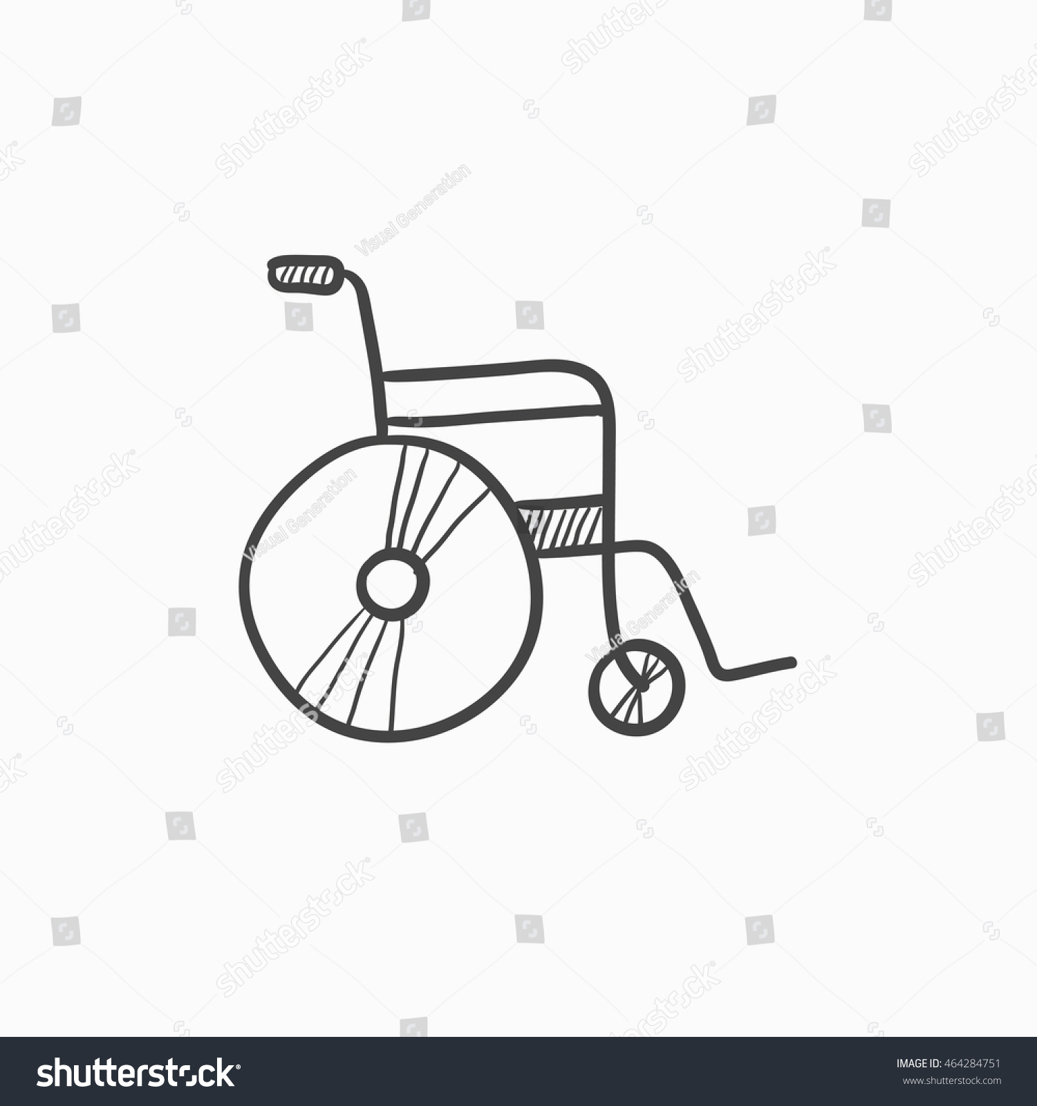Wheelchair Vector Sketch Icon Isolated On Stock Vector (Royalty Free ... Wheelchair Vector Sketch Icon Isolated On Stock Vector (Royalty Free ...