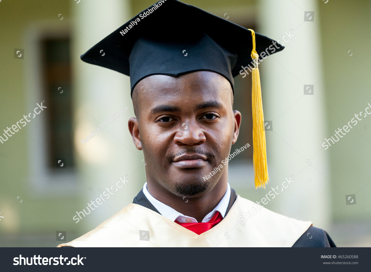 Portrait Happy African Male University Graduate Stock Photo 465260588 ... Portrait Happy African Male University Graduate Stock Photo 465260588 ...