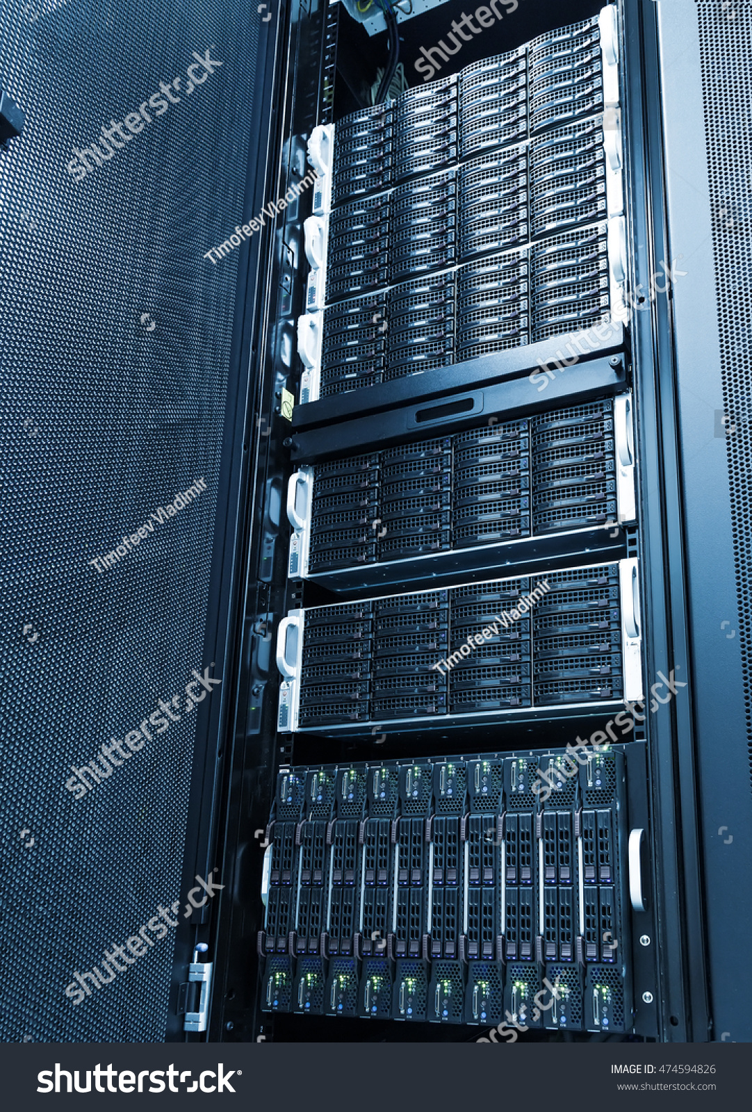 Array Disk Storage Data Center Depth Foto Stok 474594826 | Shutterstock
