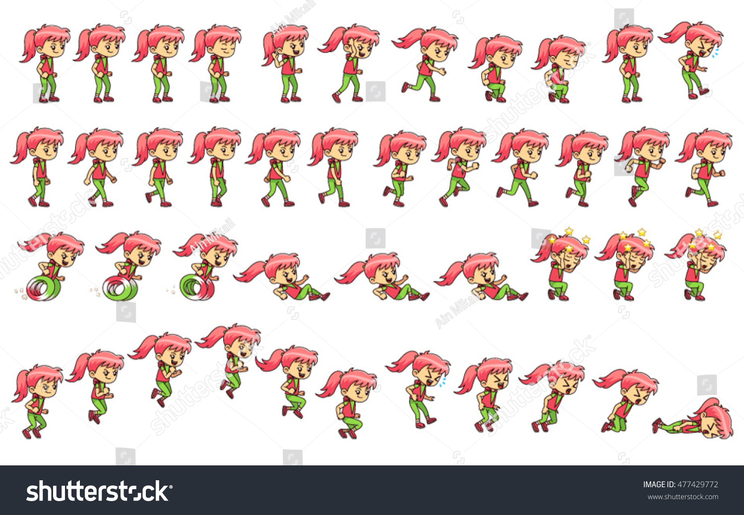 1518 Imágenes De Sprites Game Girl Imágenes Fotos Y Vectores De Stock Shutterstock