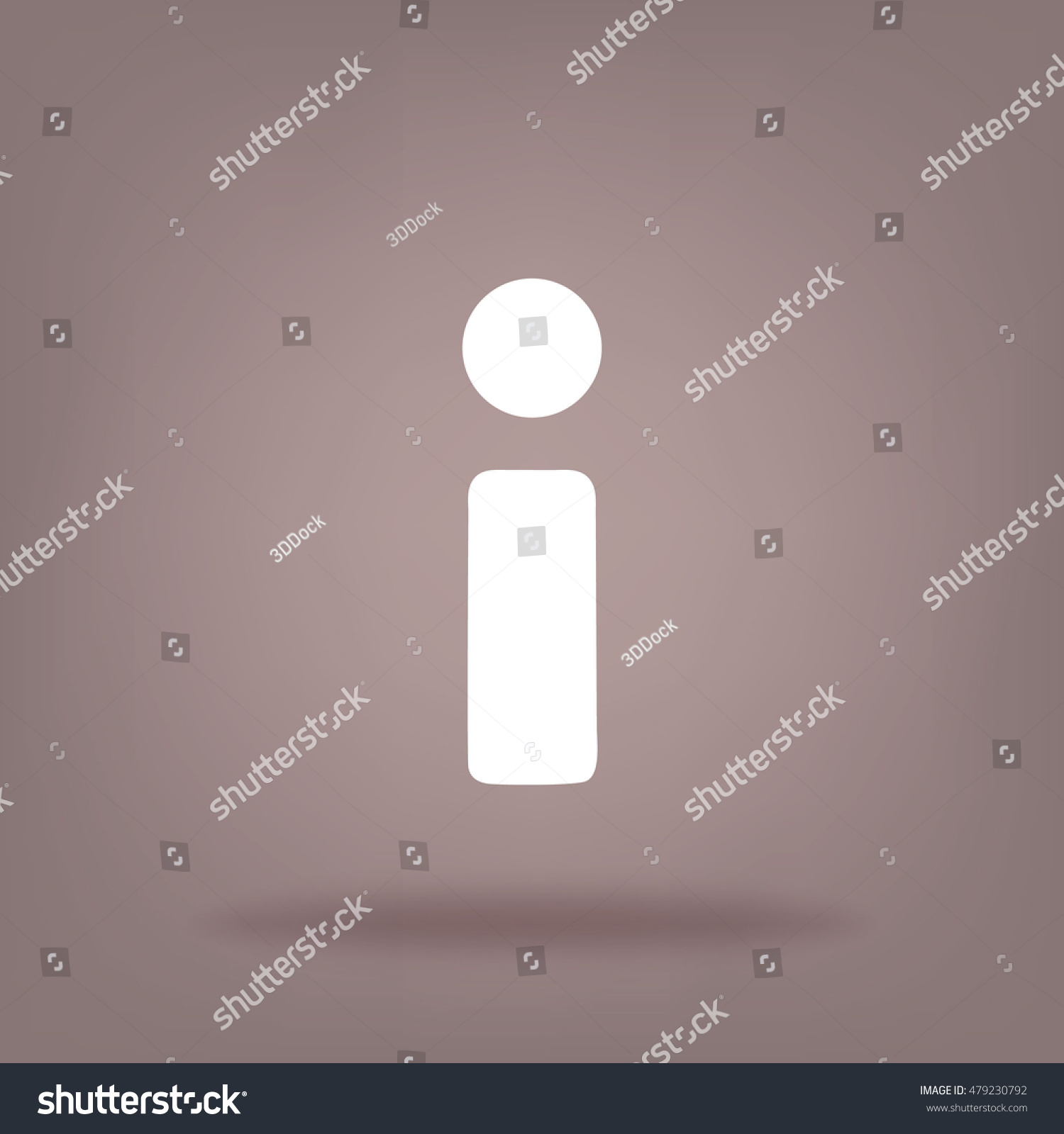 Flat Vector Information Icon Stock Vector (Royalty Free) 479230792 ...
