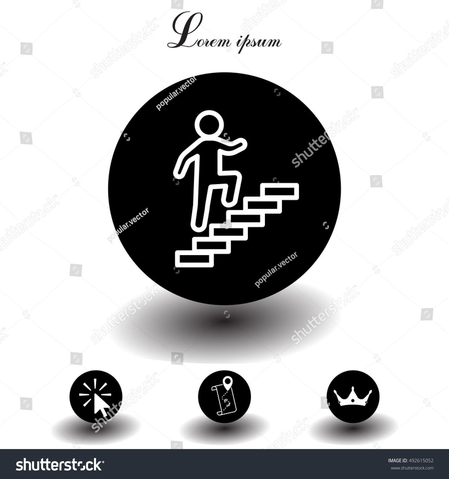 Walk Stairs Symbol Vector Illustration Line Stock Vector (Royalty Free ... Walk Stairs Symbol Vector Illustration Line Stock Vector (Royalty Free ...