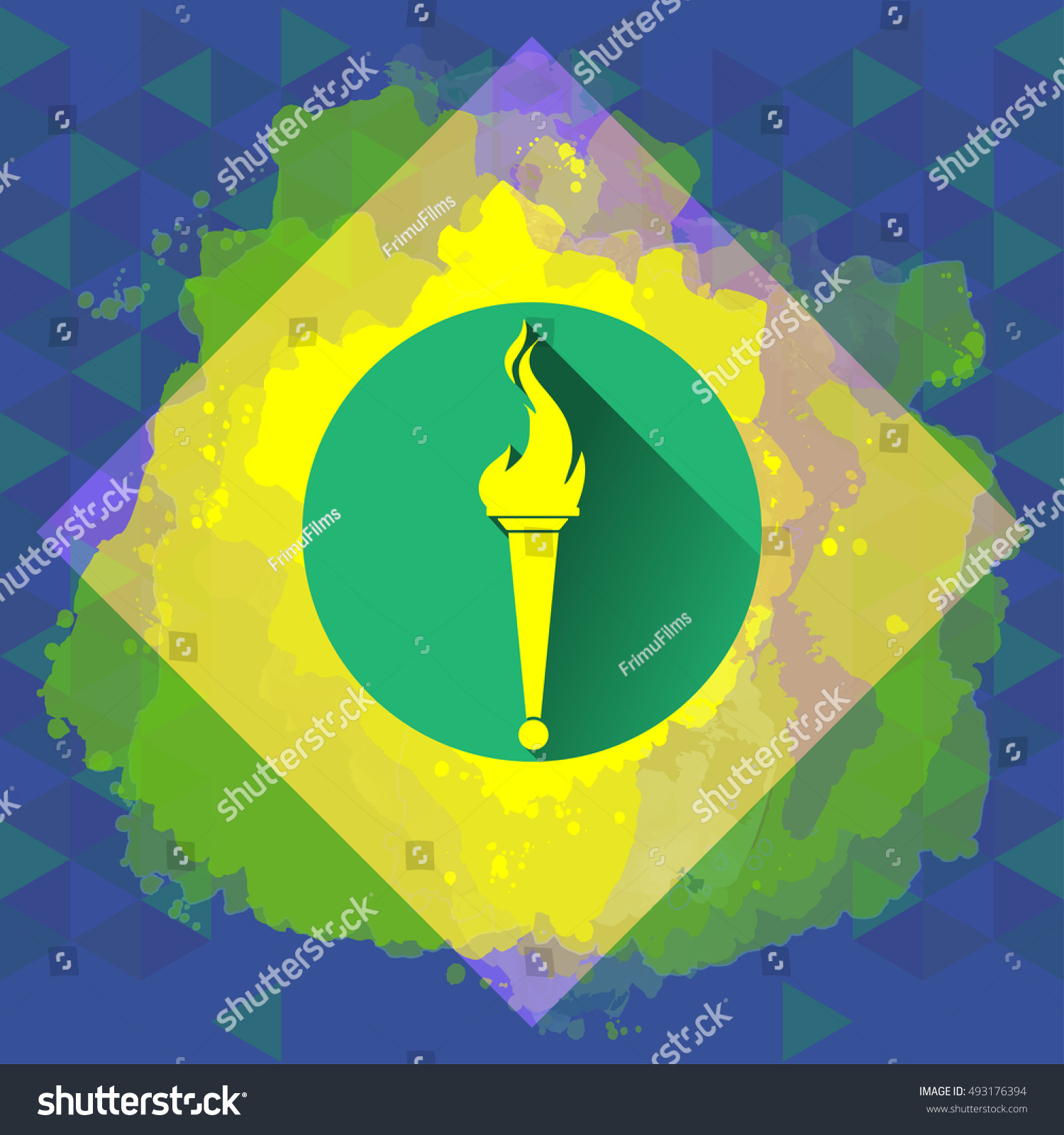 Digital Vector Yellow Burning Torch Over Stock Vector (Royalty Free ... Digital Vector Yellow Burning Torch Over Stock Vector (Royalty Free ...