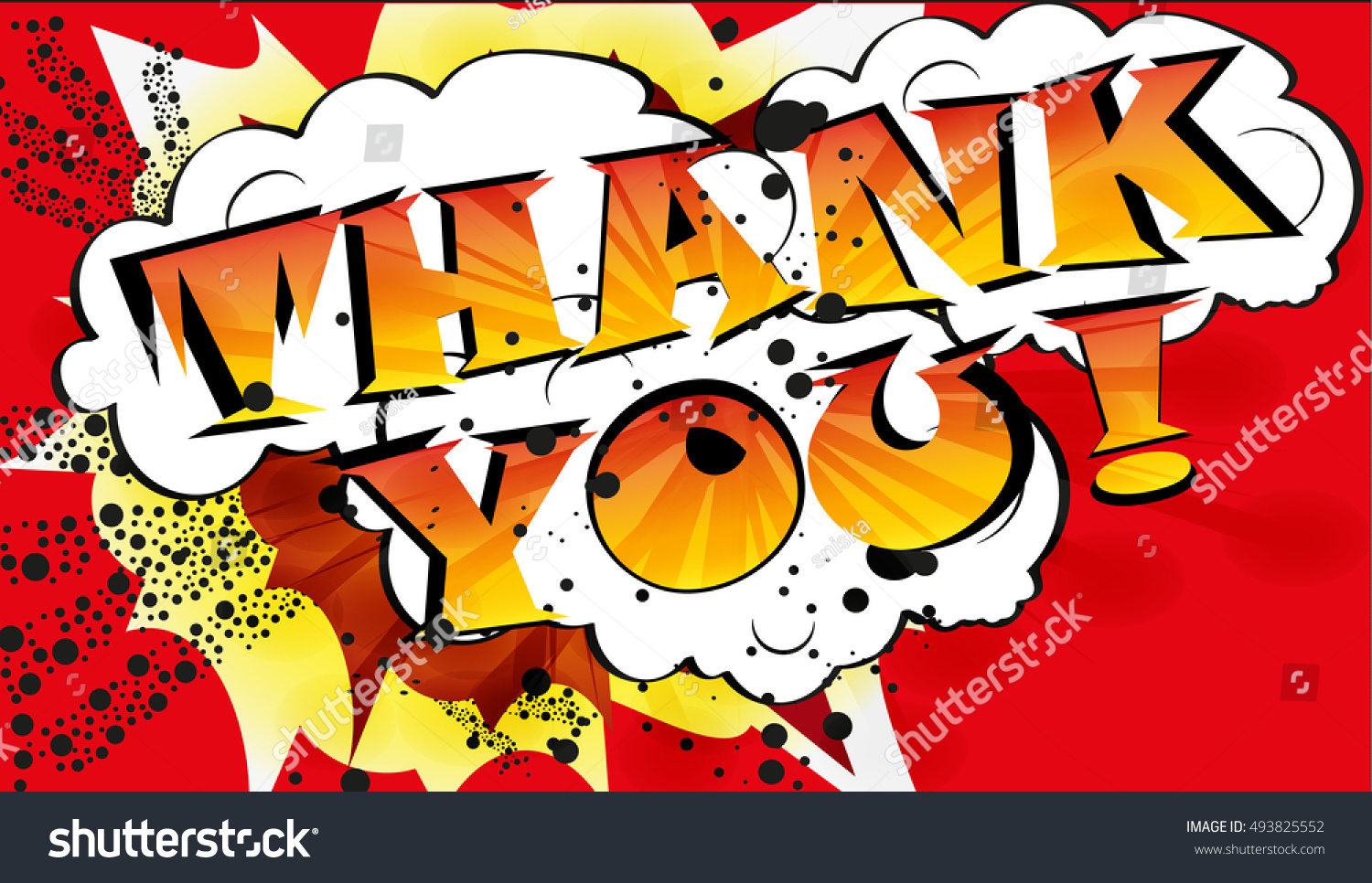 Thank You Comic Book Style Word Stock Vector (Royalty Free) 493825552 ... Thank You Comic Book Style Word Stock Vector (Royalty Free) 493825552 ...