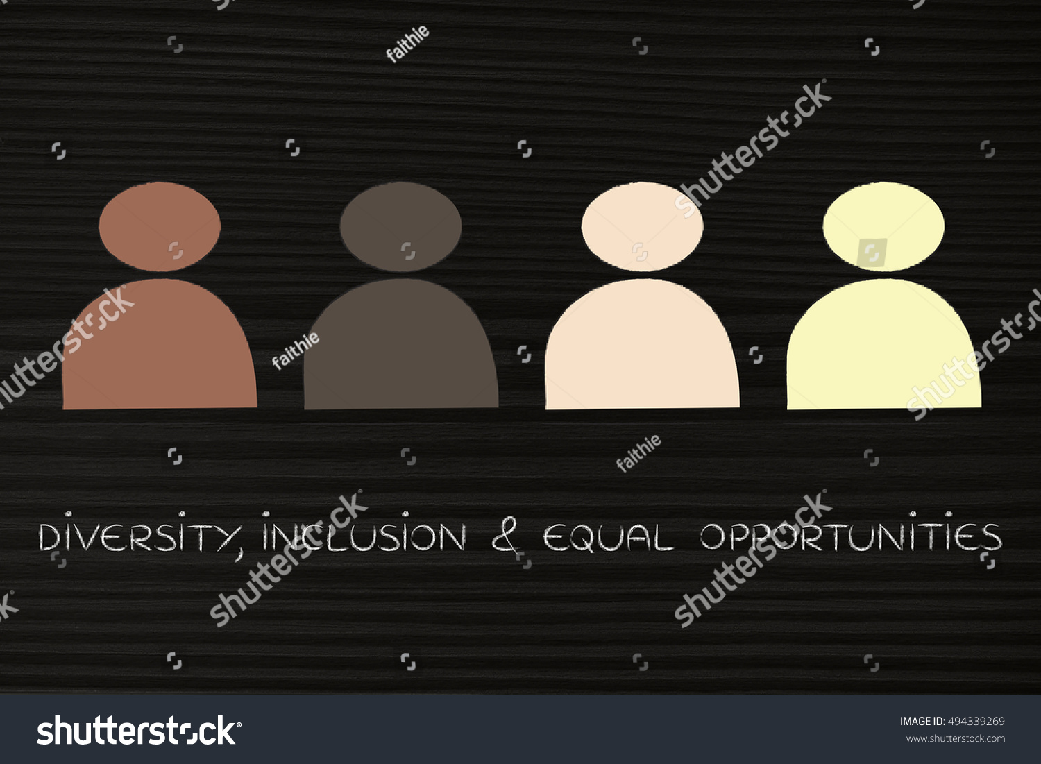 Diverse Inclusive Workplace Concept Minimalistic Illustration Stock ... Diverse Inclusive Workplace Concept Minimalistic Illustration Stock ...