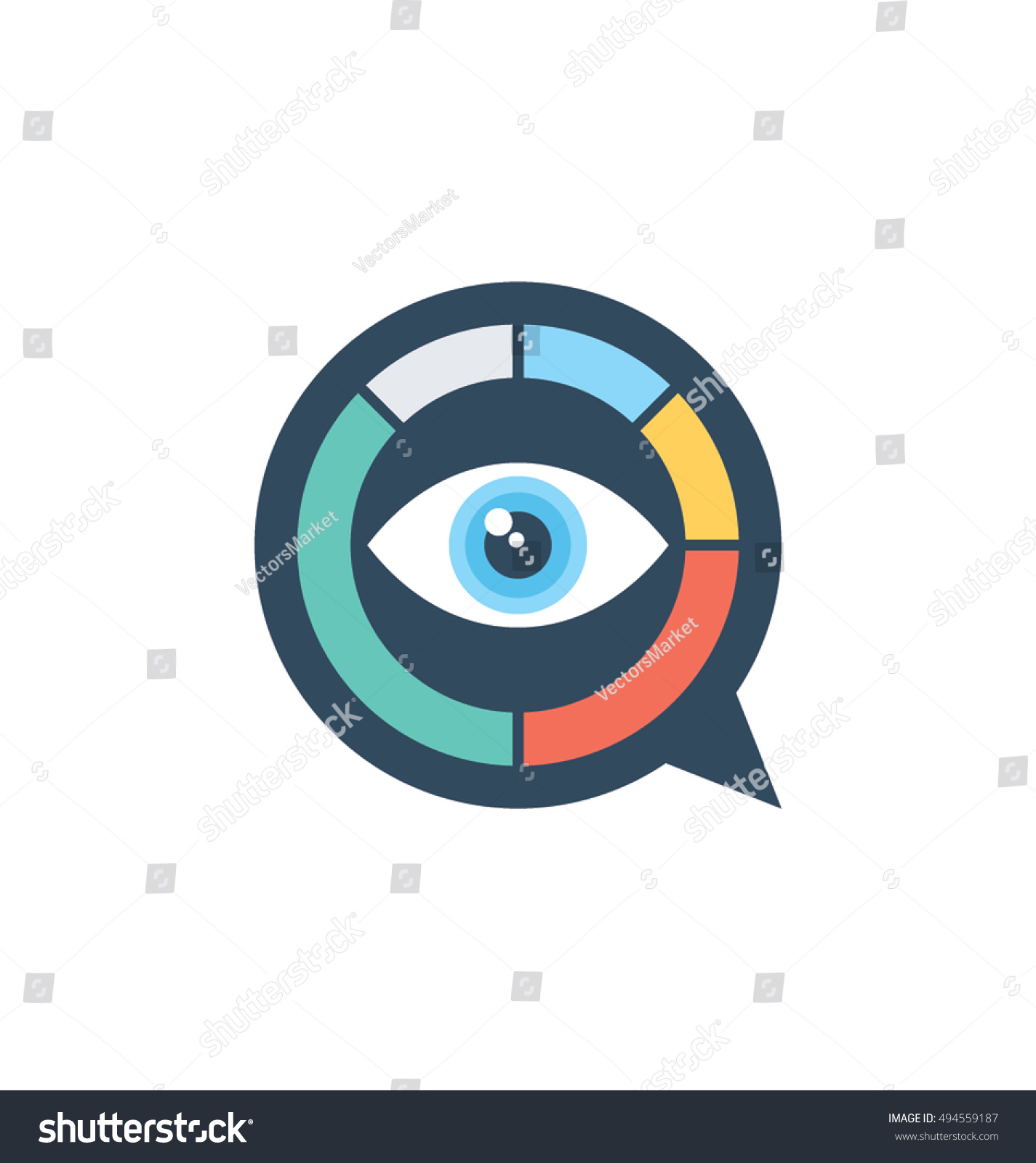Data Visualisation Vector Icon Stock Vector (Royalty Free) 494559187 ...