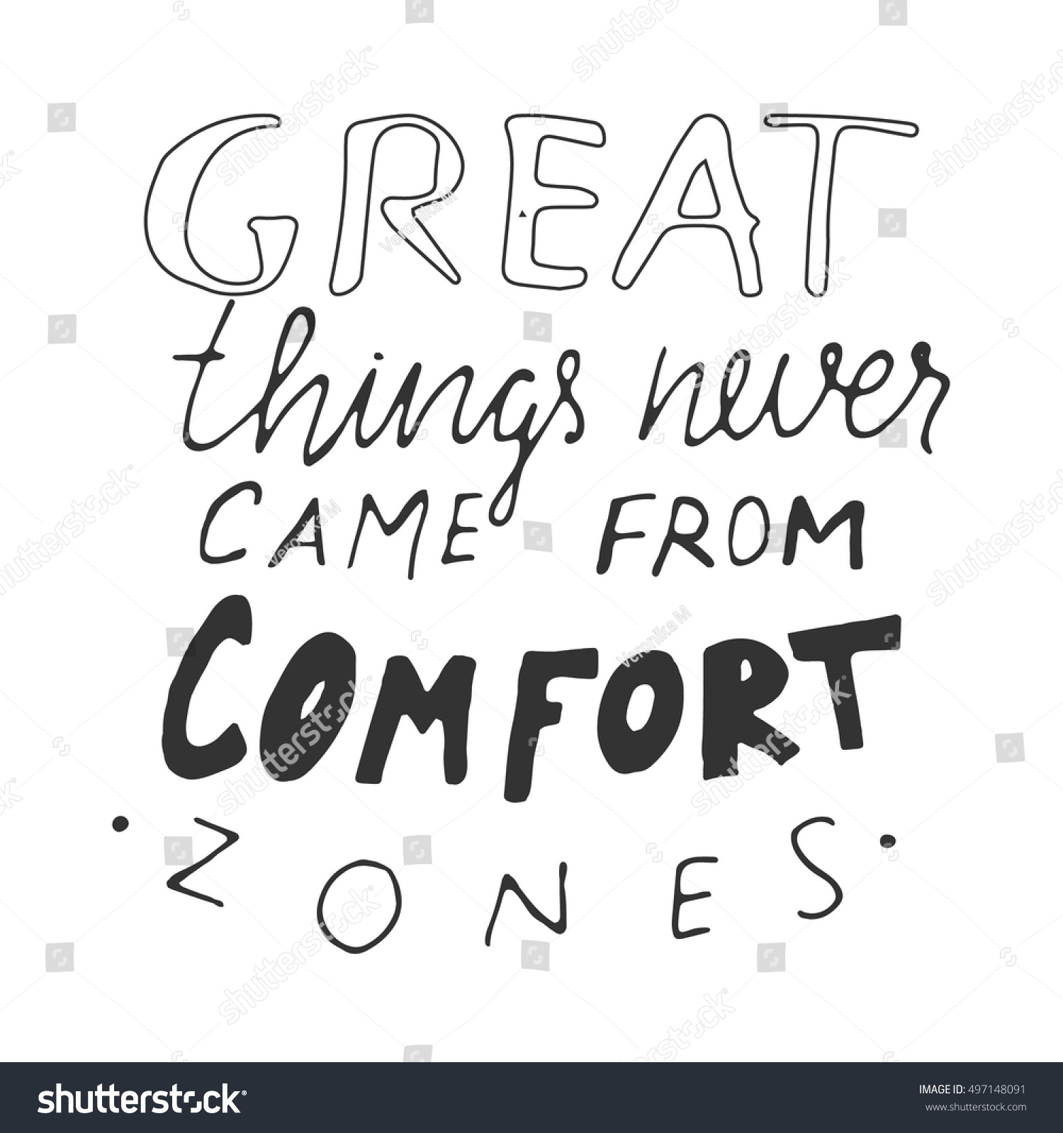 Vektor Stok Great Things Never Come Comfort Zones (Tanpa Royalti ... Vektor Stok Great Things Never Come Comfort Zones (Tanpa Royalti ...