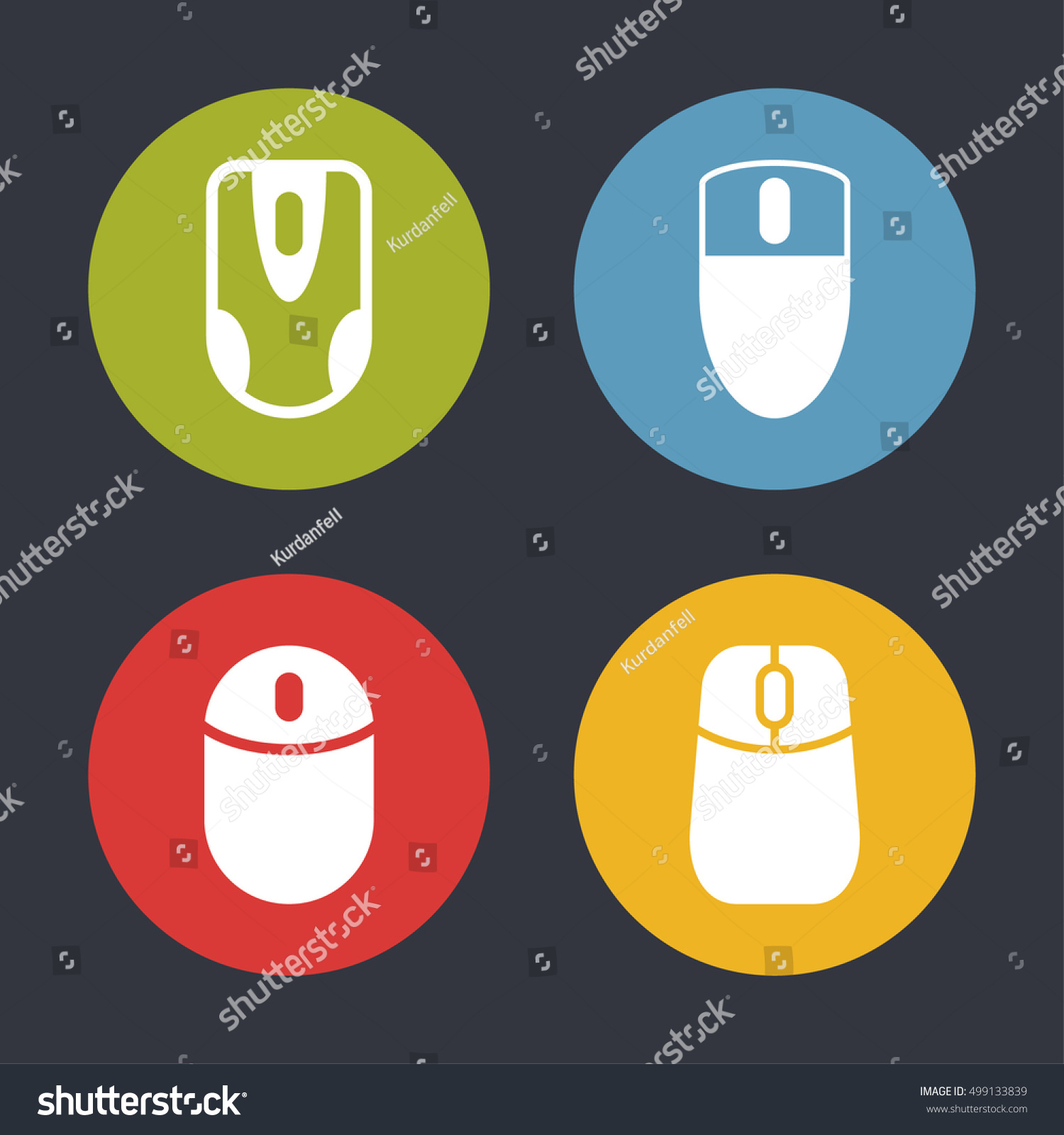 Pointer Device Vector Object Stock Vector (Royalty Free) 499133839 ...