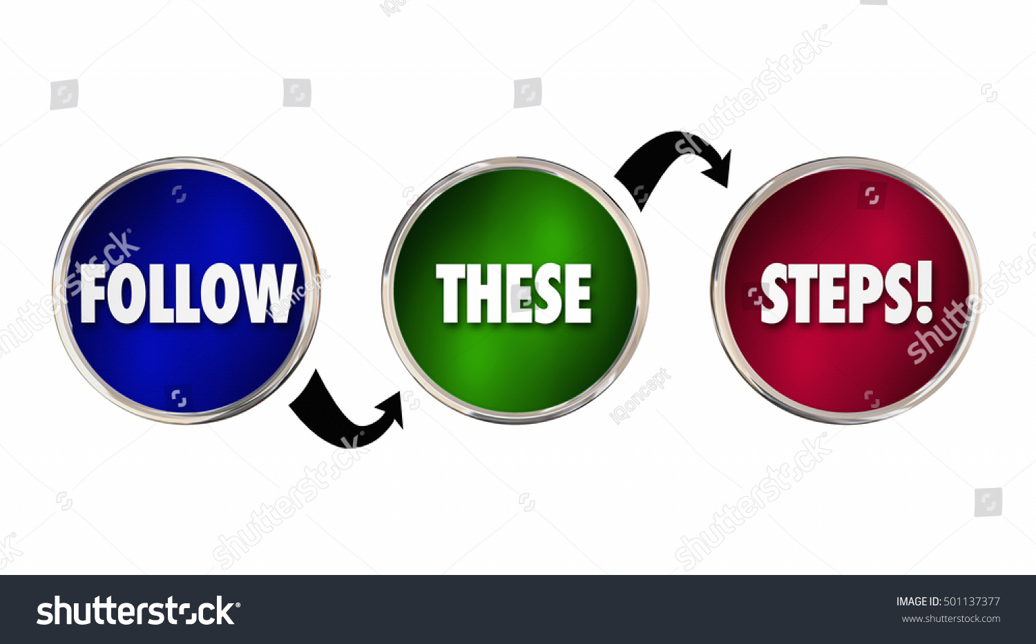 Follow These Steps Plan Process Procedure Stock Illustration 501137377 ... Follow These Steps Plan Process Procedure Stock Illustration 501137377 ...