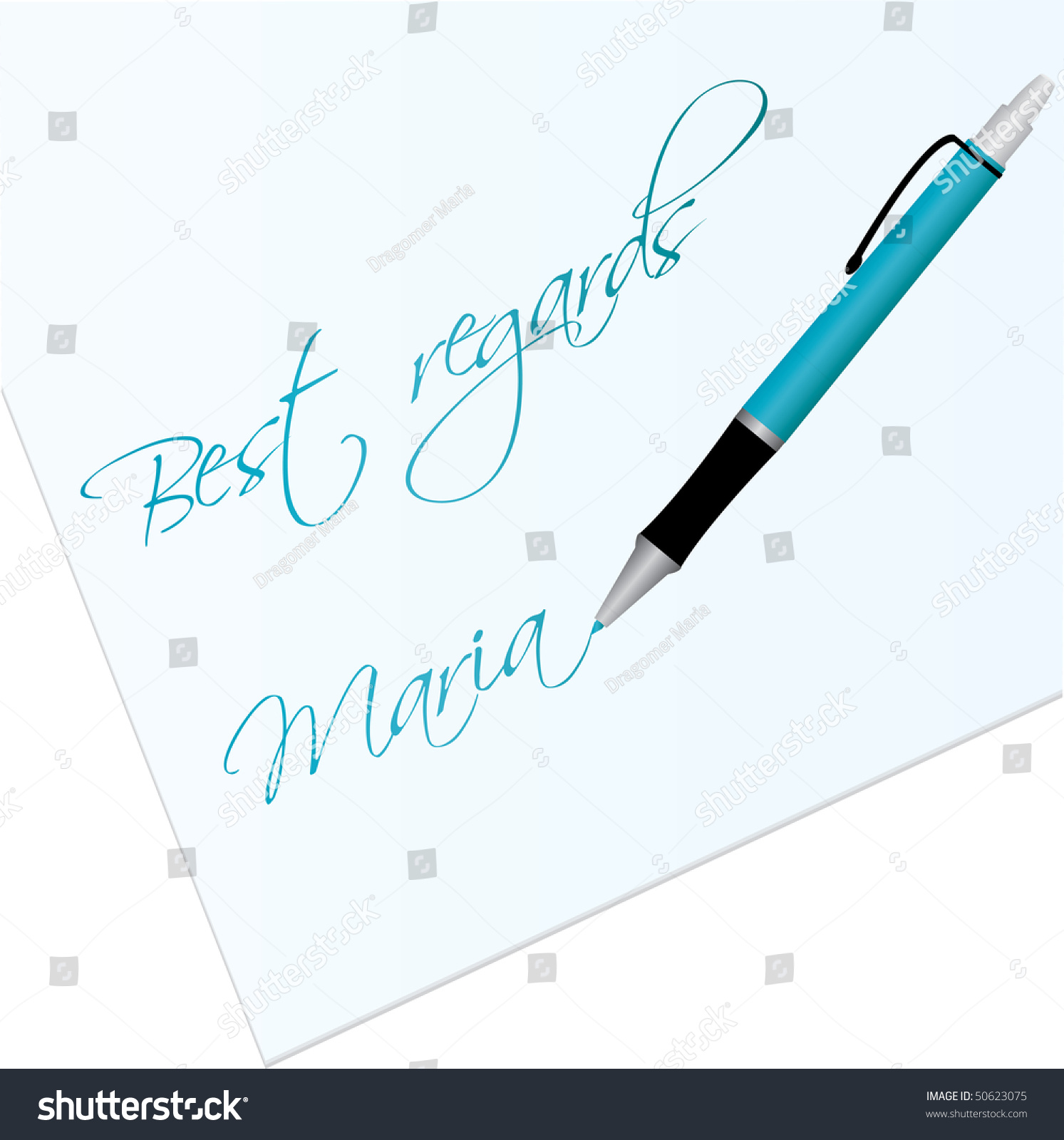 Best Regards Vector Stock Vector Royalty Free 50623075 Shutterstock