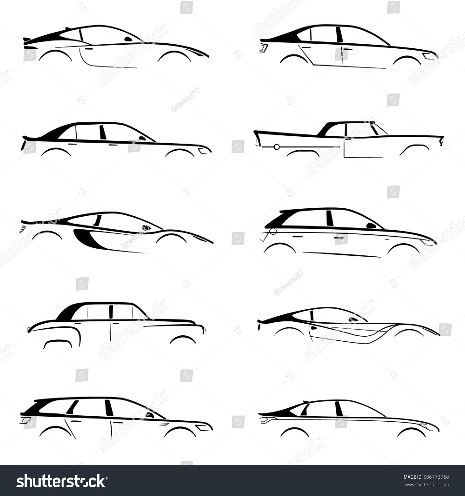 Set Concept Black Car Silhouette On: Stock-Vektorgrafik (Lizenzfrei ... Set Concept Black Car Silhouette On: Stock-Vektorgrafik (Lizenzfrei ...